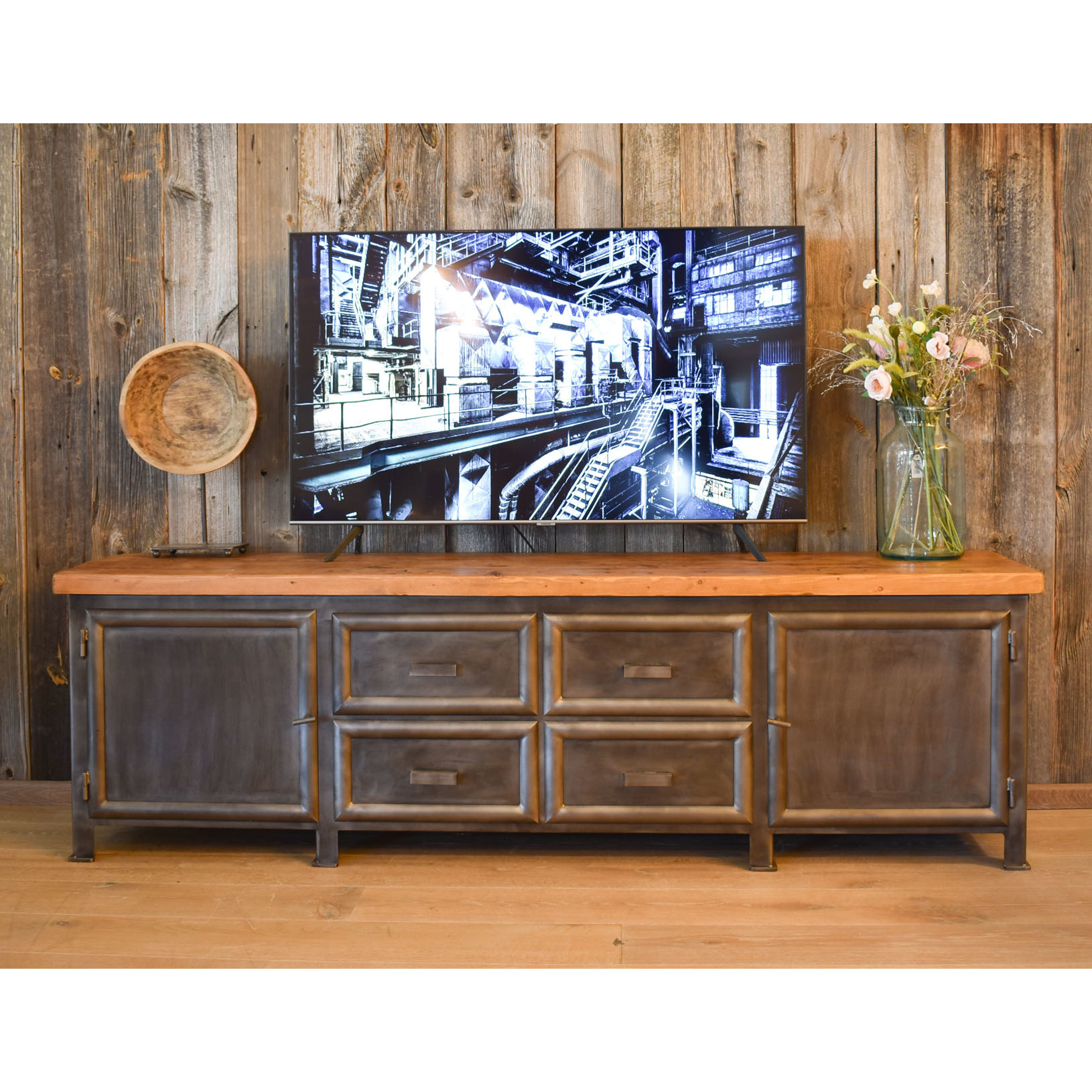 Steel TV Cabinet - Custom Made - Oldwood - Oldwood - the furniture store