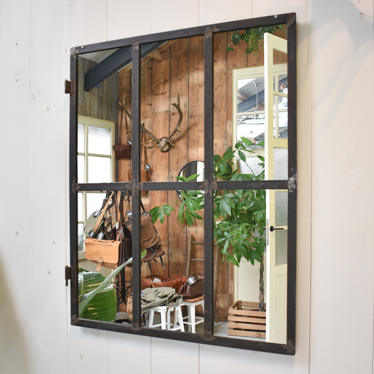Metal stable window mirror - Oldwood - The furniture store - Oldwood ...