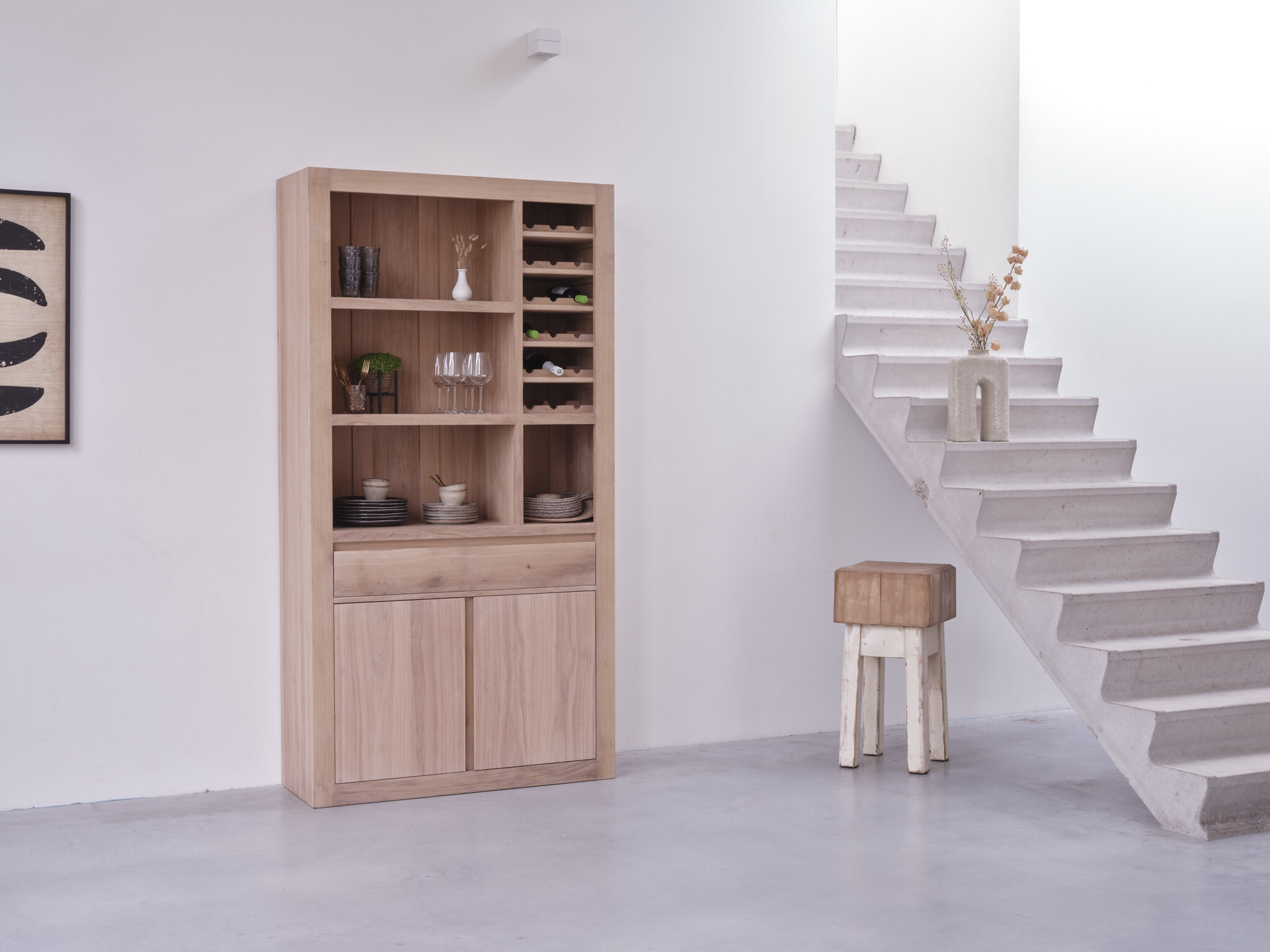 Solid oak cabinet - custom made Oldwood - Oldwood - the furniture store