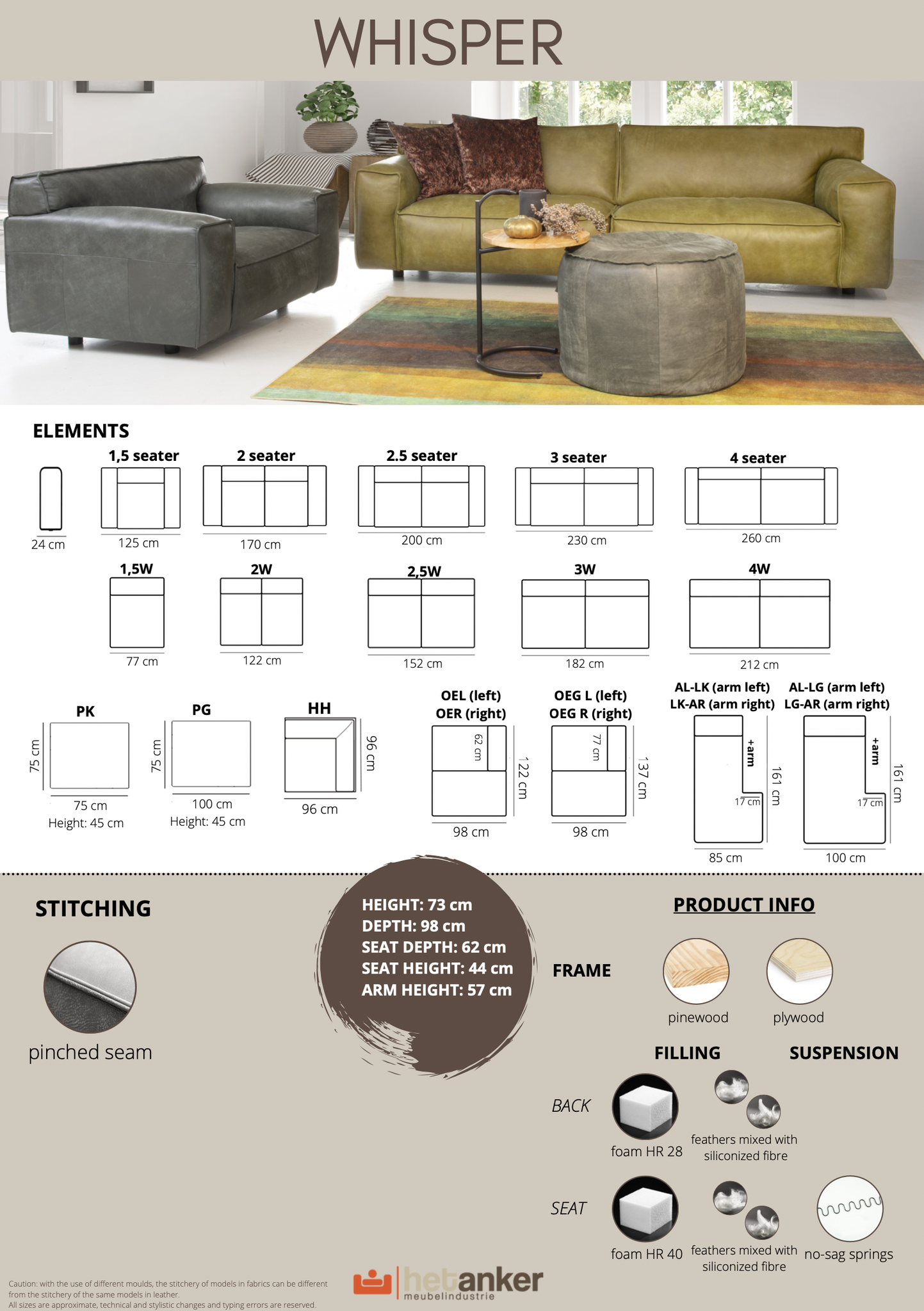 Corner sofa from Het Anker - Eco Leather Sofa - Create your own ...