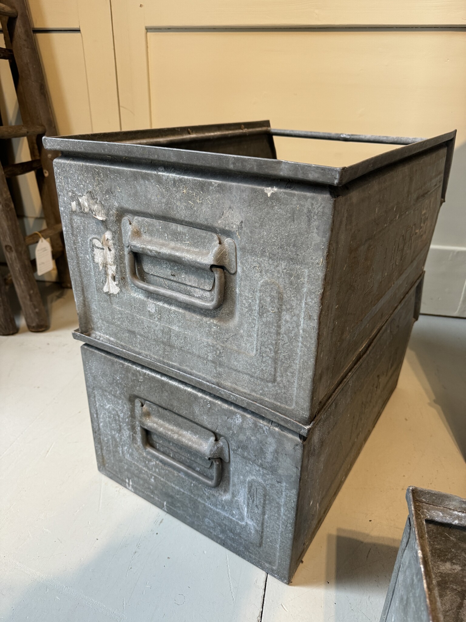 Industrial stacking box - Oldwood - The home furnishings store ...