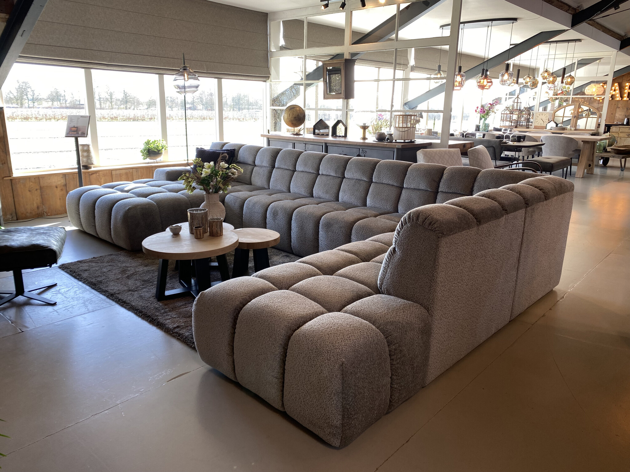 Zitbank Como - hoekbank - bubbelbank - Oldwood de Woonwinkel