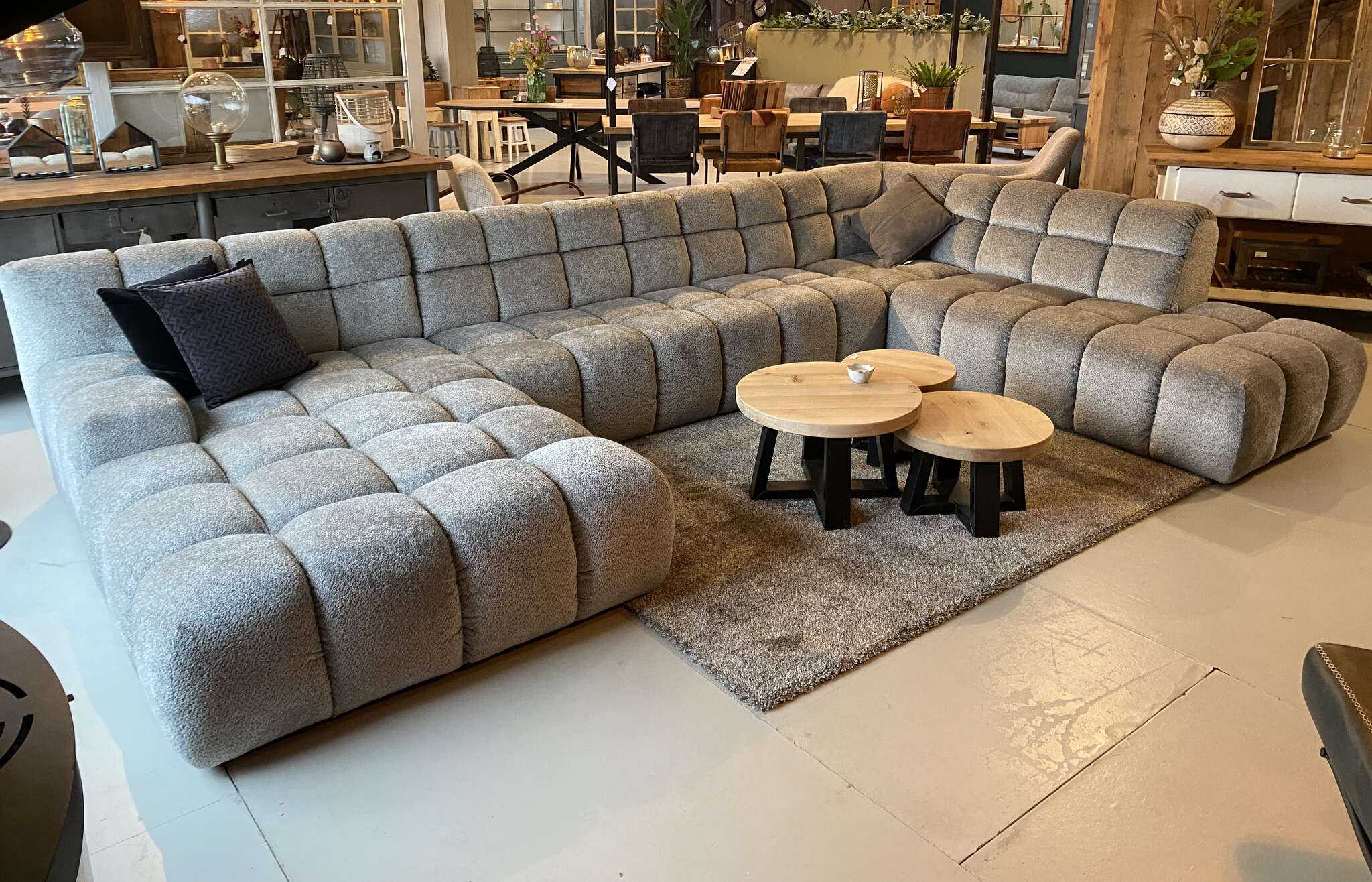 Zitbank Como - hoekbank - bubbelbank - Oldwood de Woonwinkel