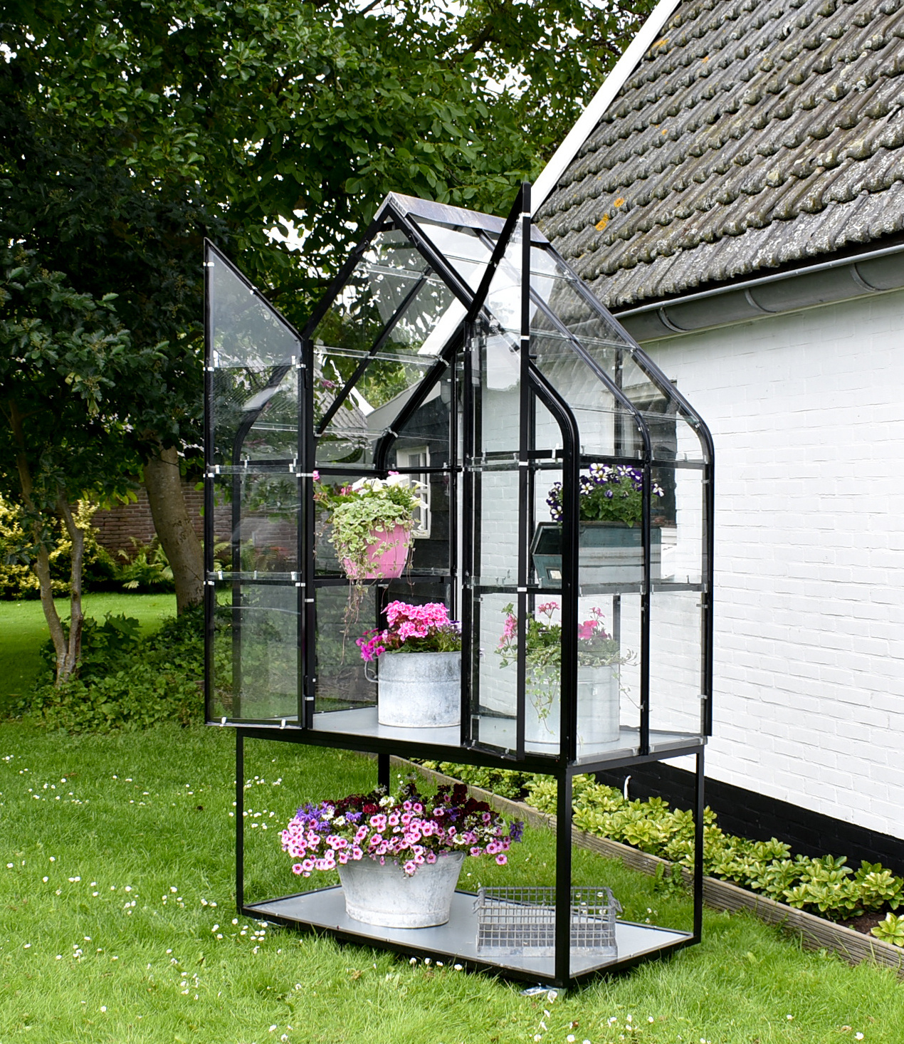 Tuinkas - Kweekkas - Greenhouse - Plantenkas - zwart - Oldwood ...