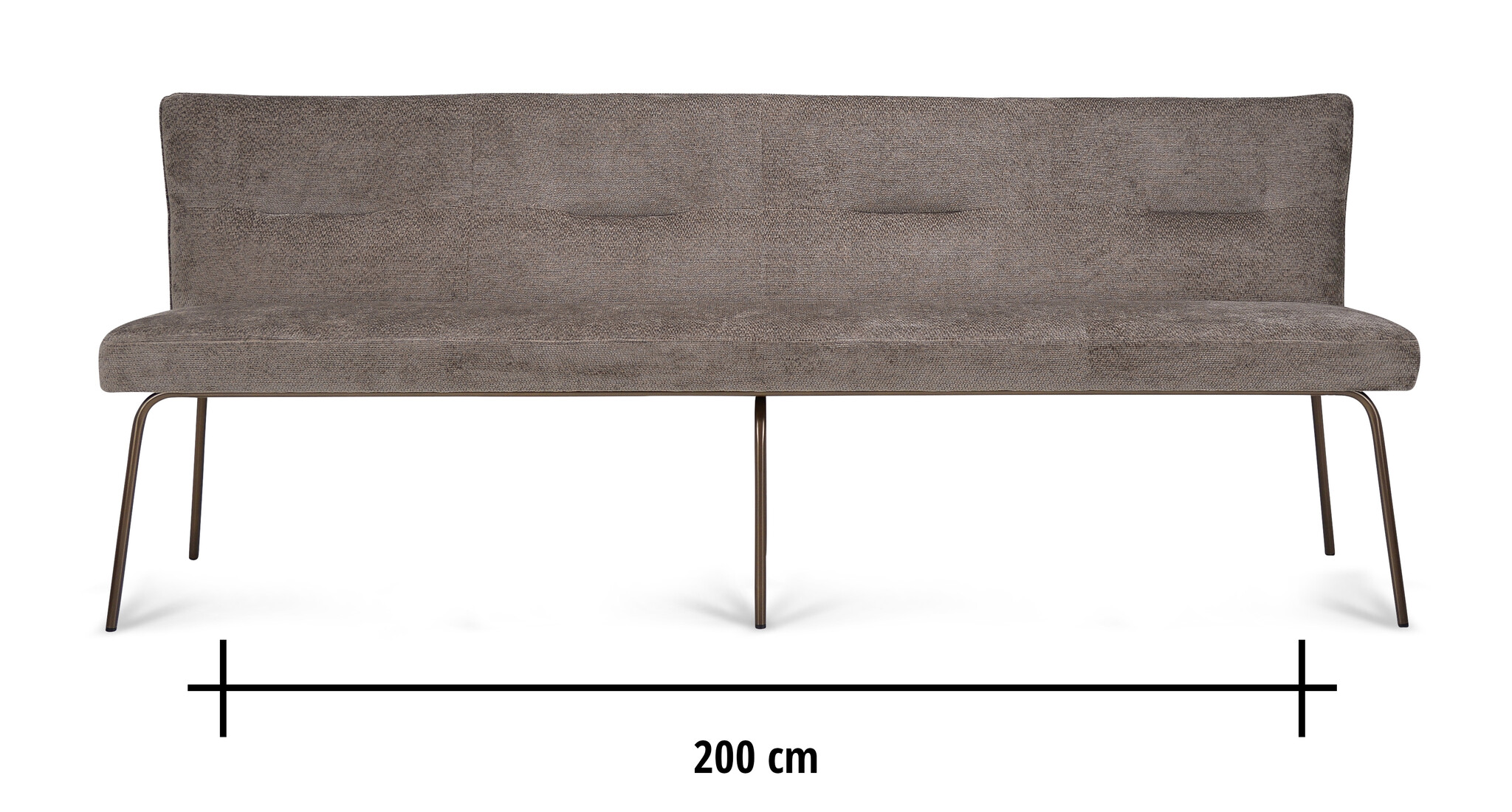 Upholstered dining room bench Lisa - 200 cm wide - Oldwood - the ...