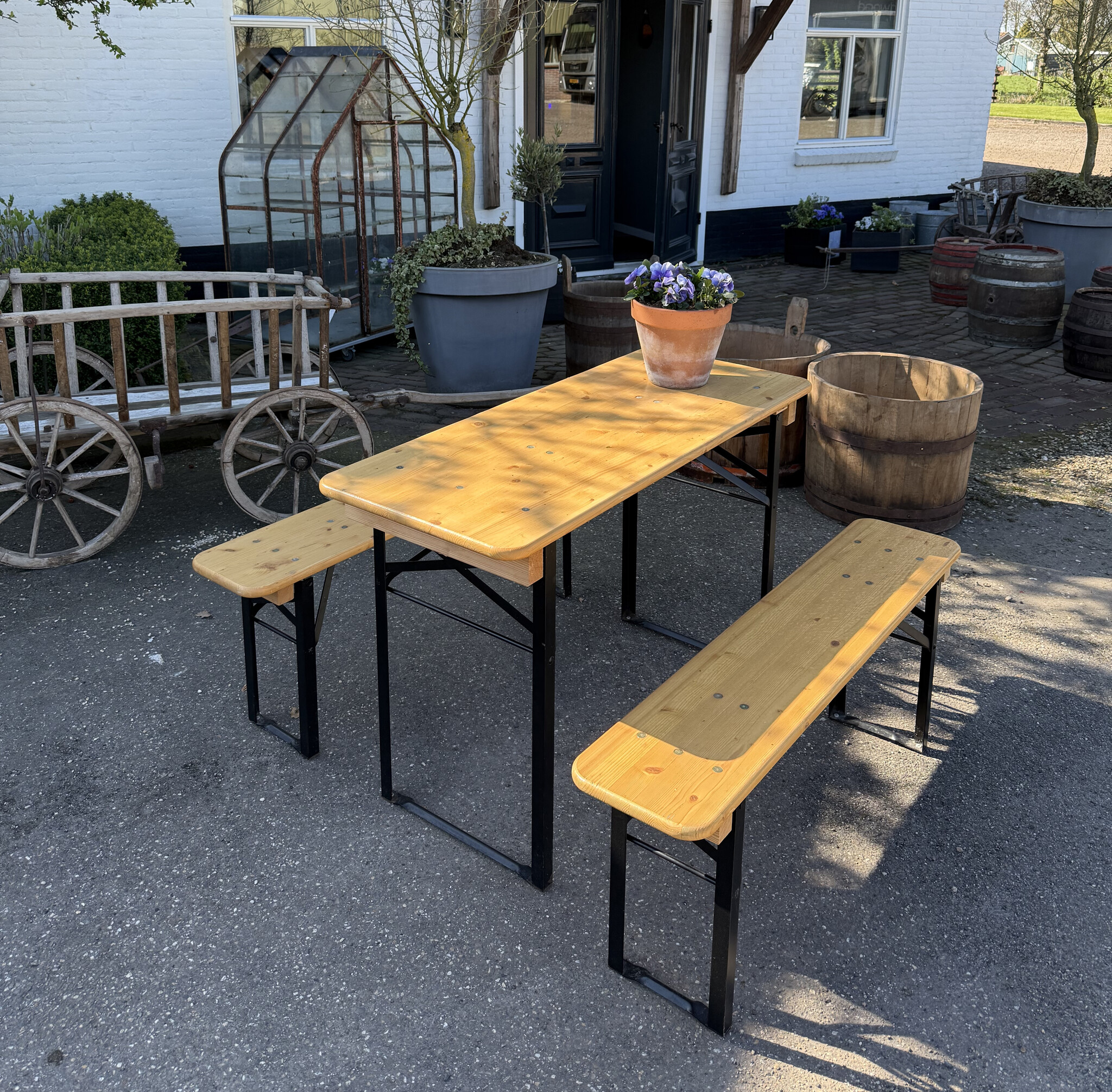 Bierset | Biertafel | Picknickset | Bierbank - Oldwood de Woonwinkel