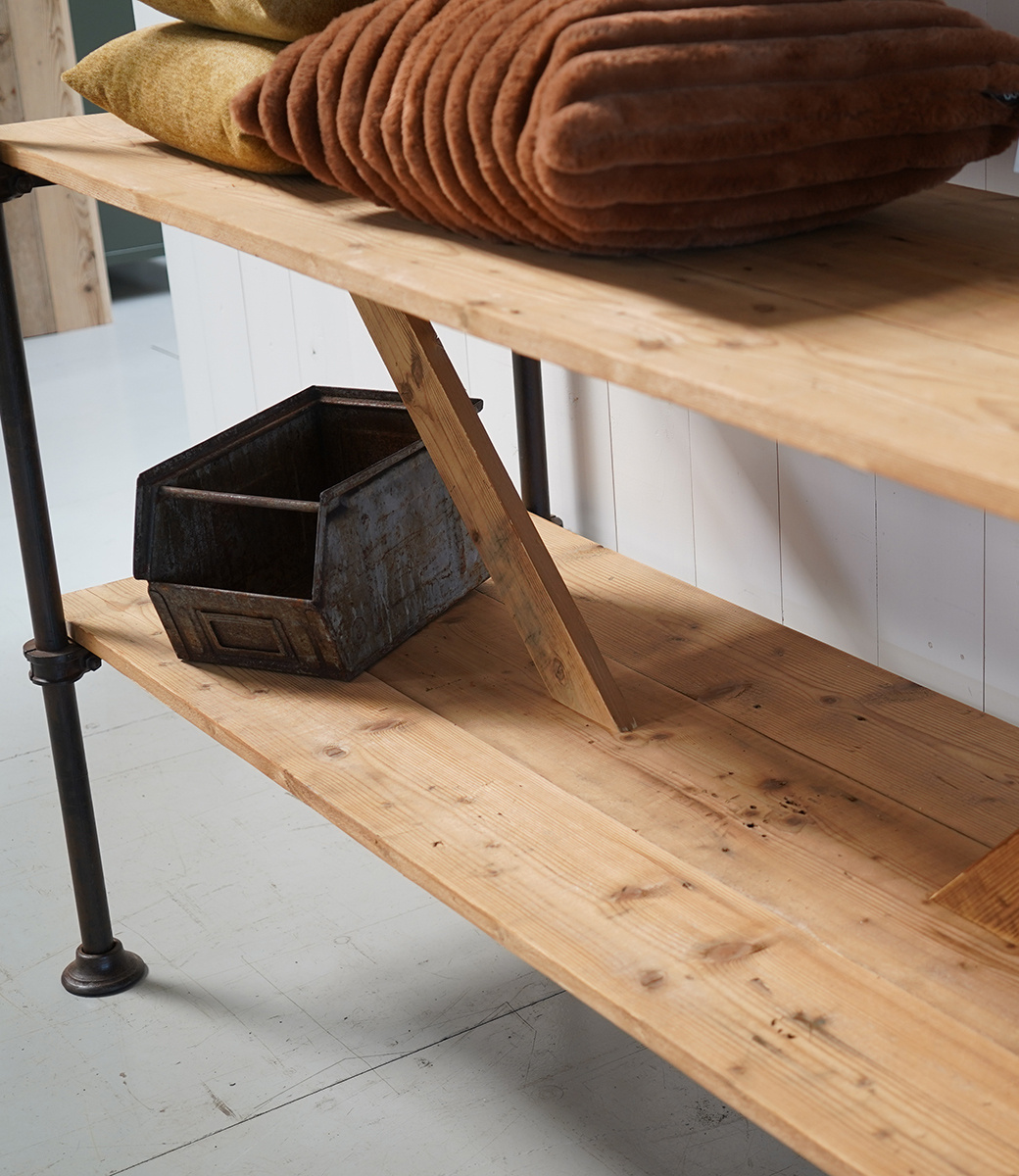 Industrial shelving unit | Wall unit | Compartment unit - Oldwood - the ...