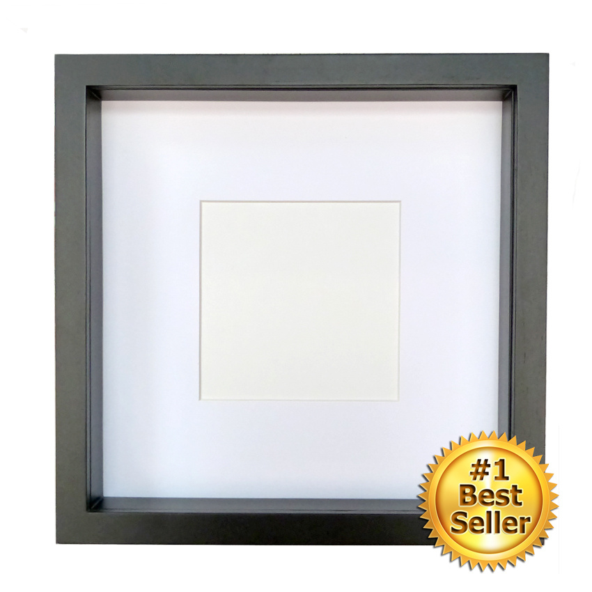 Exclusive black wooden frame 25 x 25 cm - DeMuseumwinkel.com