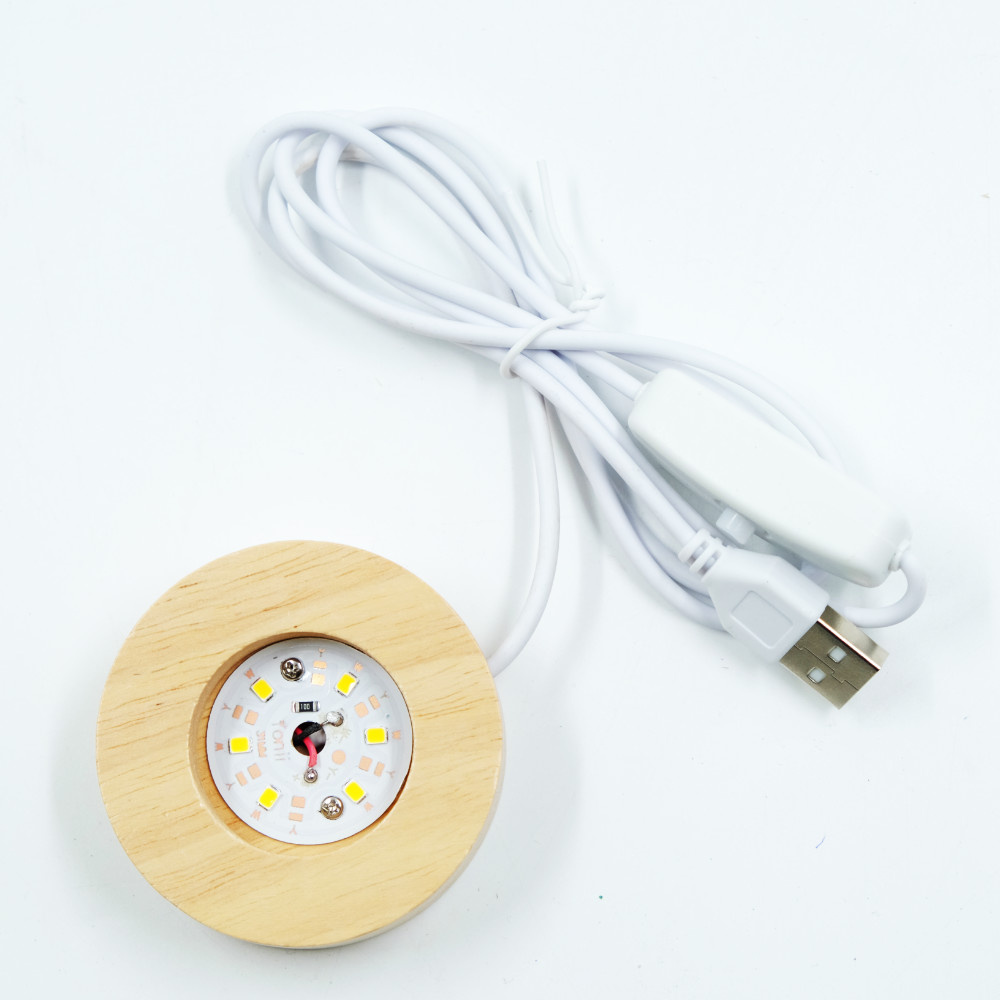 Wooden LED light (USB) - DeMuseumwinkel.com