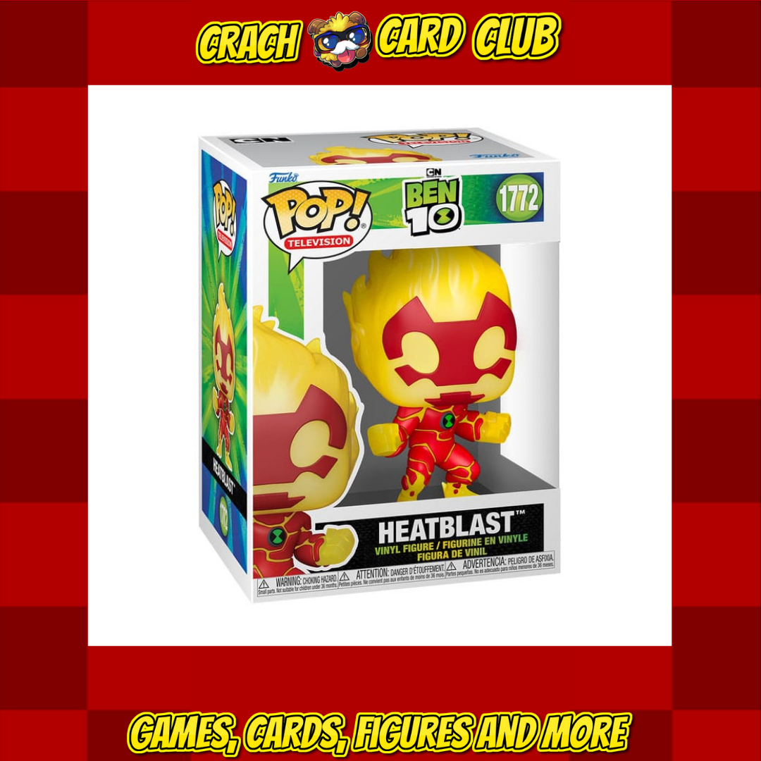 Ben 10 POP! TV Vinyl Figures Heatblast 9 cm - Crach Card Club