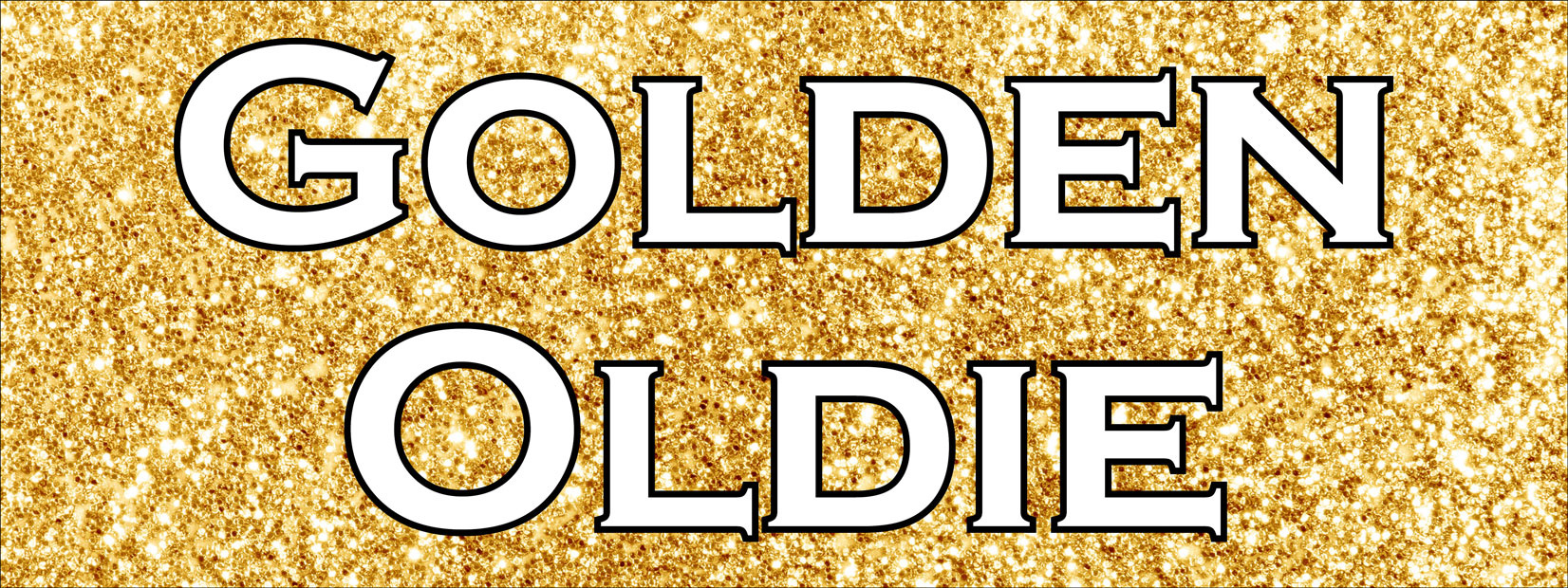 Spandoek 'Golden Oldie' - Partyprintje - Voor elk feest een ...