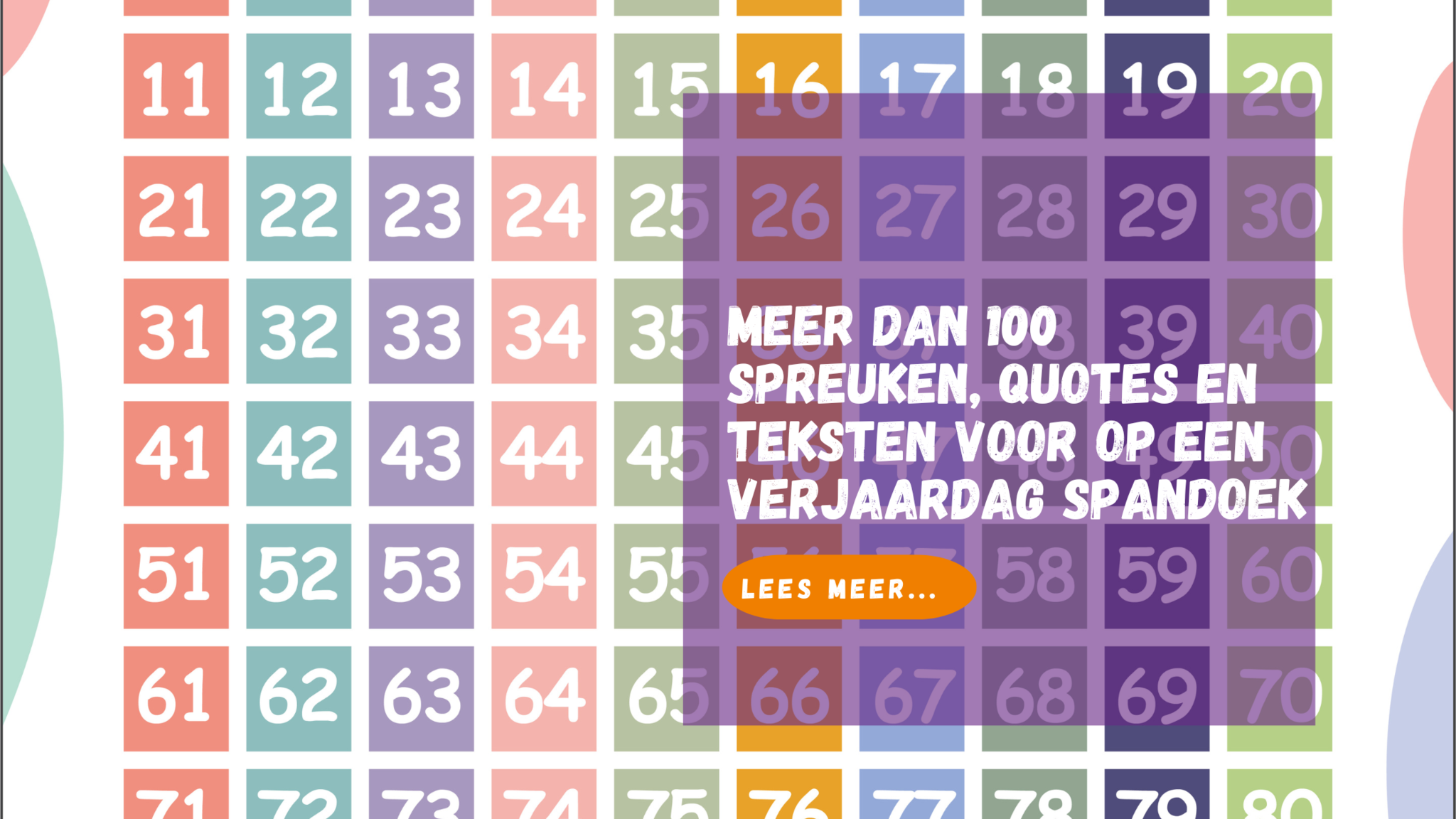 Meer dan 100 Spreuken, quotes en teksten voor op verjaardag spandoek ...