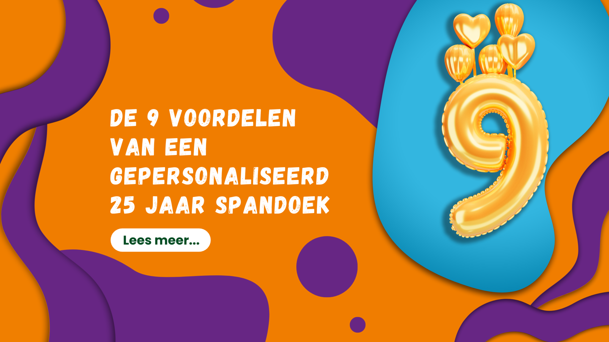 De 9 voordelen van een gepersonaliseerd 25 jaar spandoek - Partyprintje ...