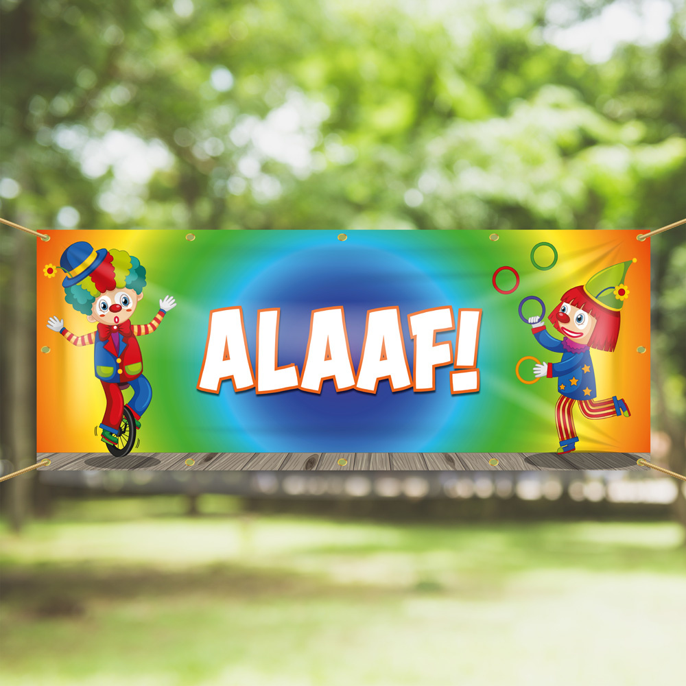 Spandoek 'Spandoek Carnaval 'Alaaf' - Partyprintje - Voor elk feest een ...