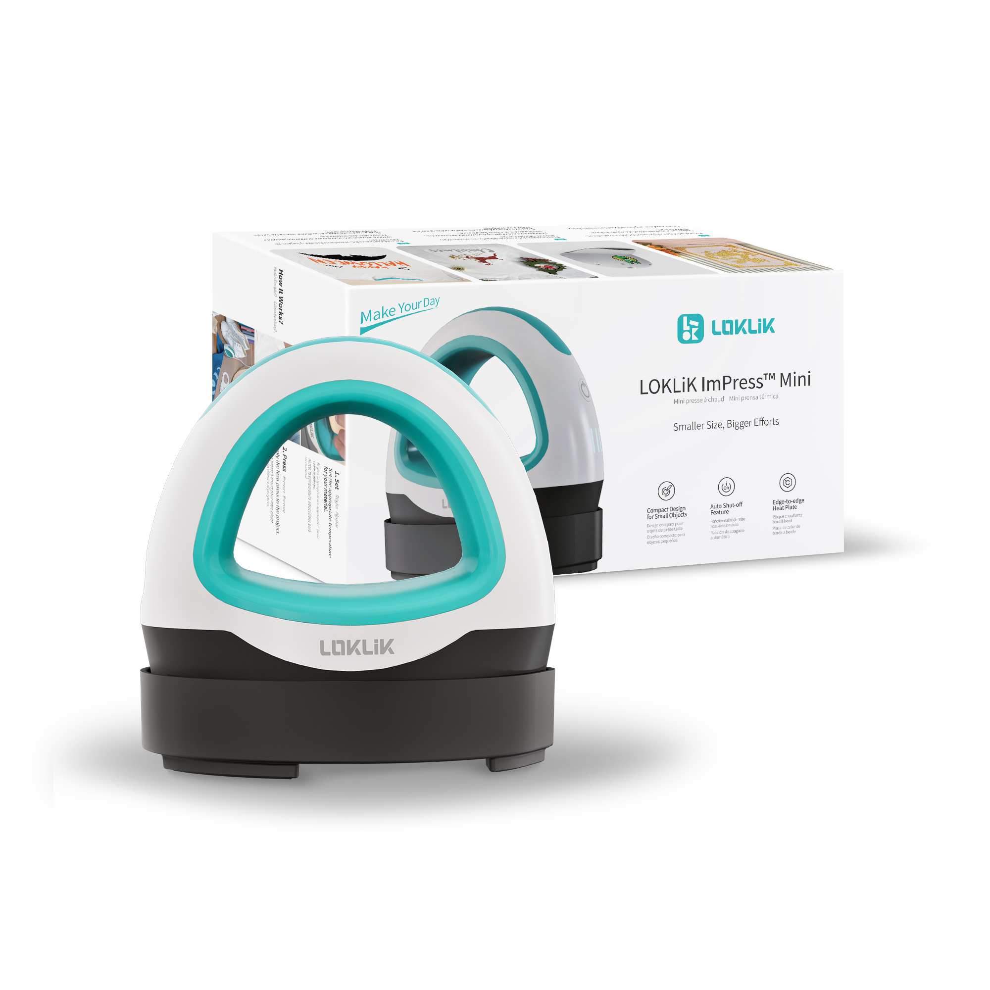 LOKLiK Mini Heat Press - LOKLiK Blue - LOKLiK Europe