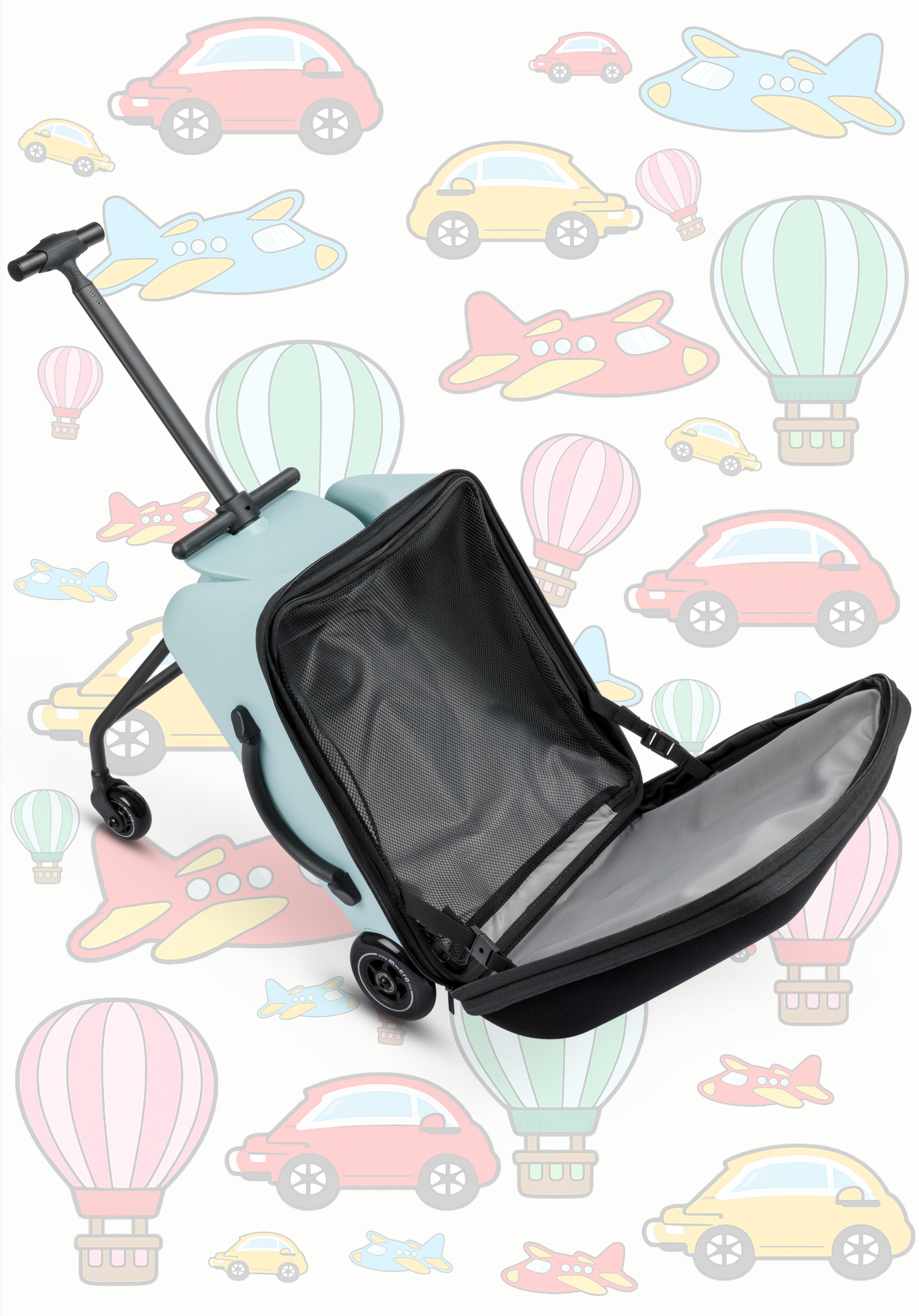 Micro Ride On Luggage Eazy - Frosty Blue | Free Shipping - Micro ...