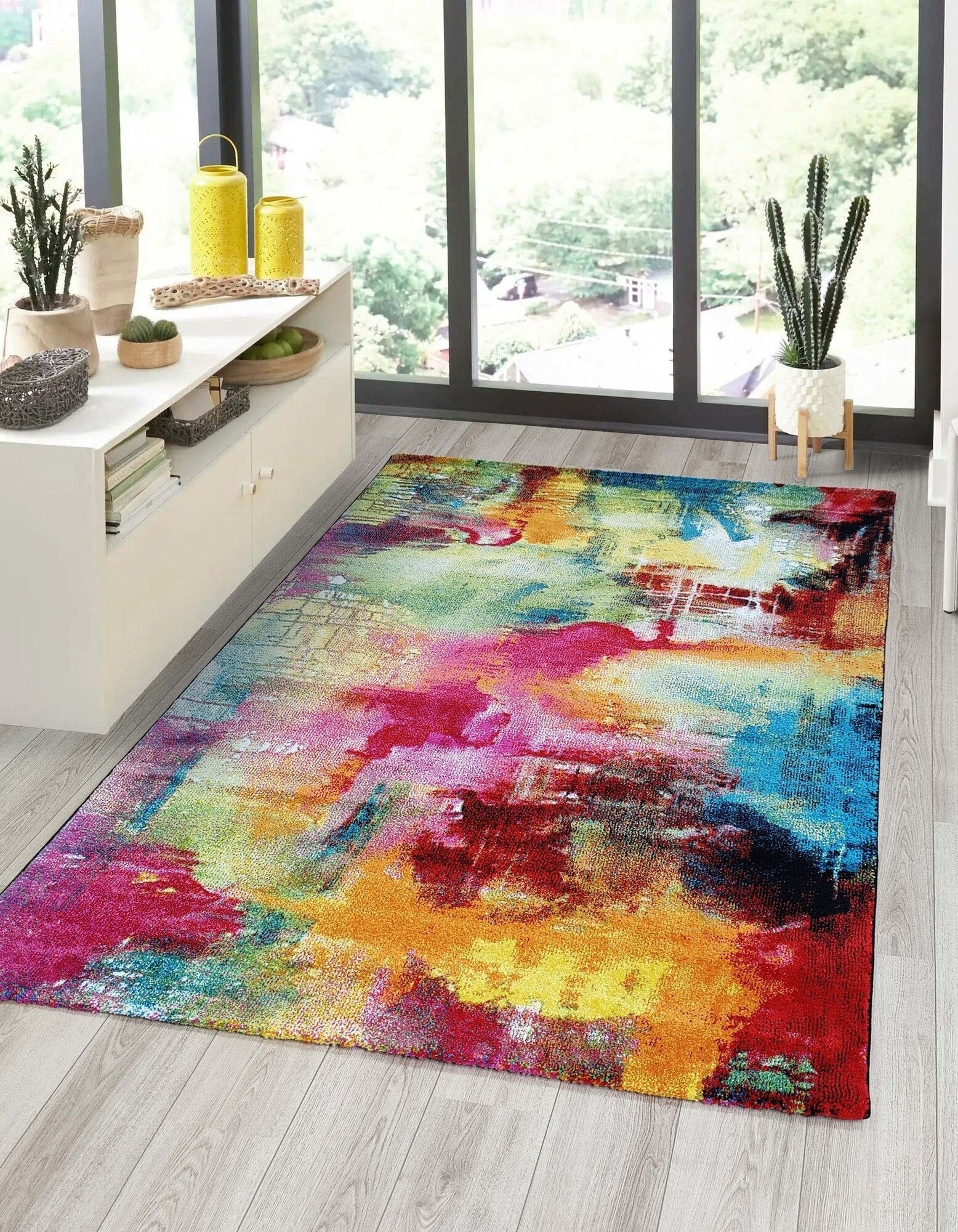 Moderner Teppich - Vernazza Abstrakt Bunt - Flycarpets