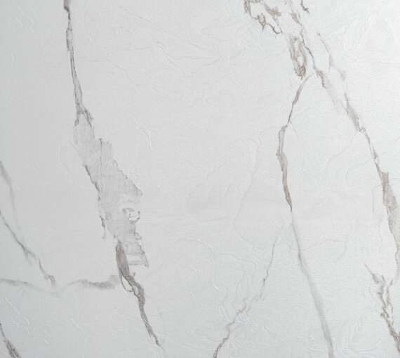 SAMPLE - PVC Wandpaneel MAT Calacatta Marmer Wit / Grijs - Akupanel-Outlet