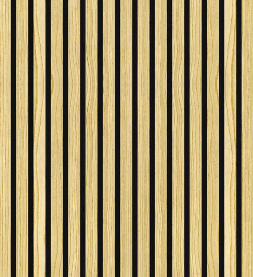 Oppio Sample - LICHT EIKEN BEIGE akoestische wand panelen lattenwand ...