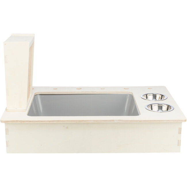 Buy Feeding Station With Toilet And Hay Rack For Rabbits 70 × 41 × 47 ...