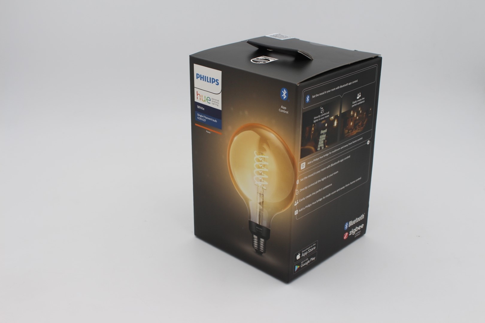 Philips Hue White Single Filament bulb G125 E27 - Second Go Electro