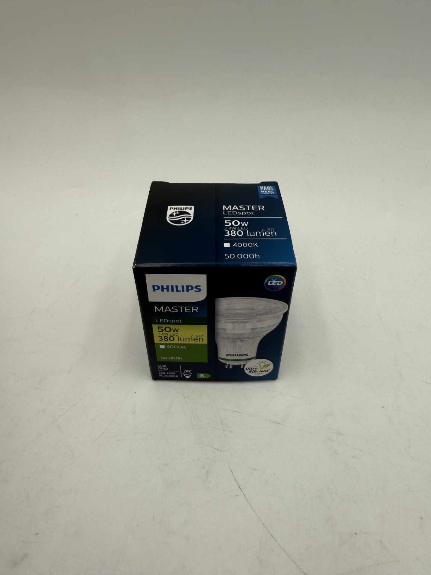 Philips MASTER LEDspot GU10 Ultra Efficient 2.4 Watt 380 Lumen - Second ...