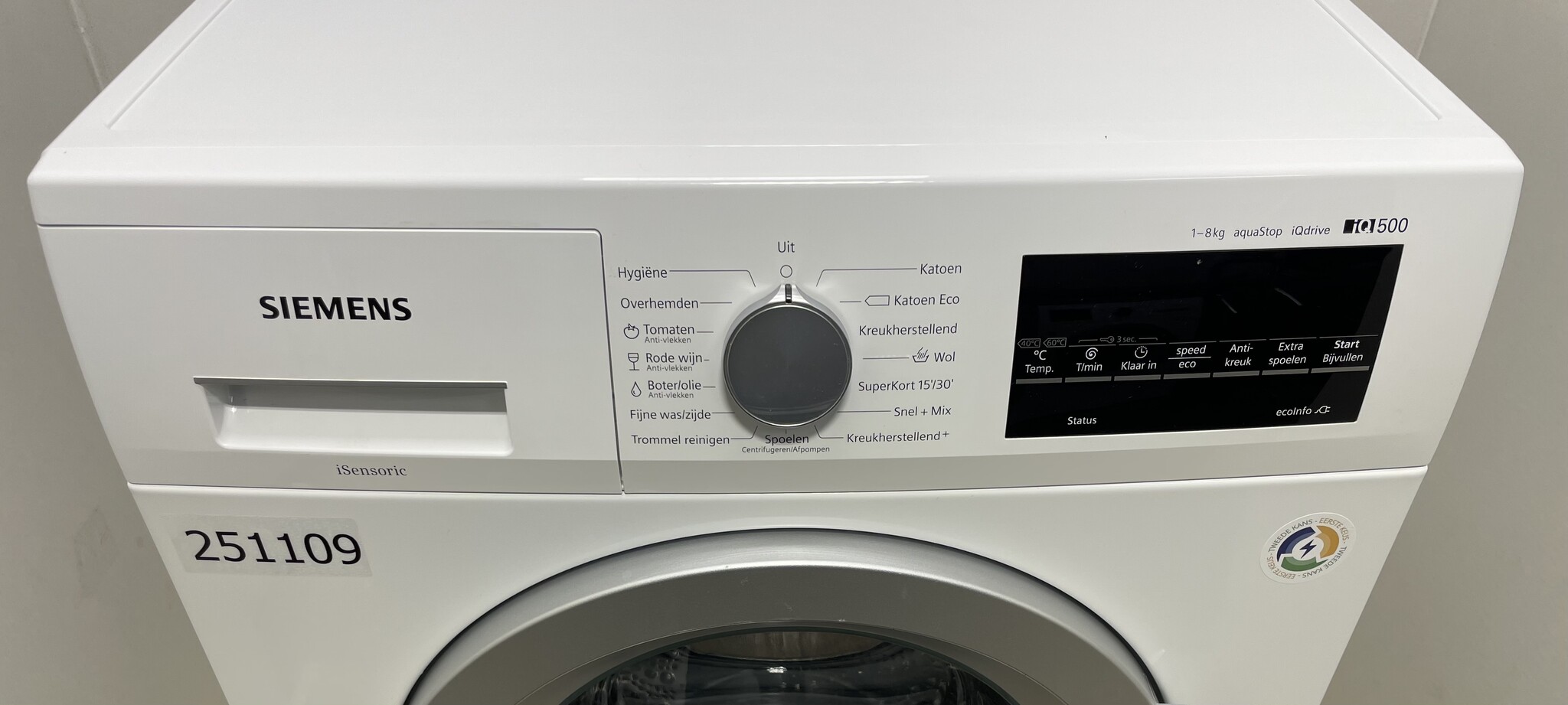 Siemens Wasmachine IQ500 iQdrive (WM14T462NL) 8 kg - Second Go Electro