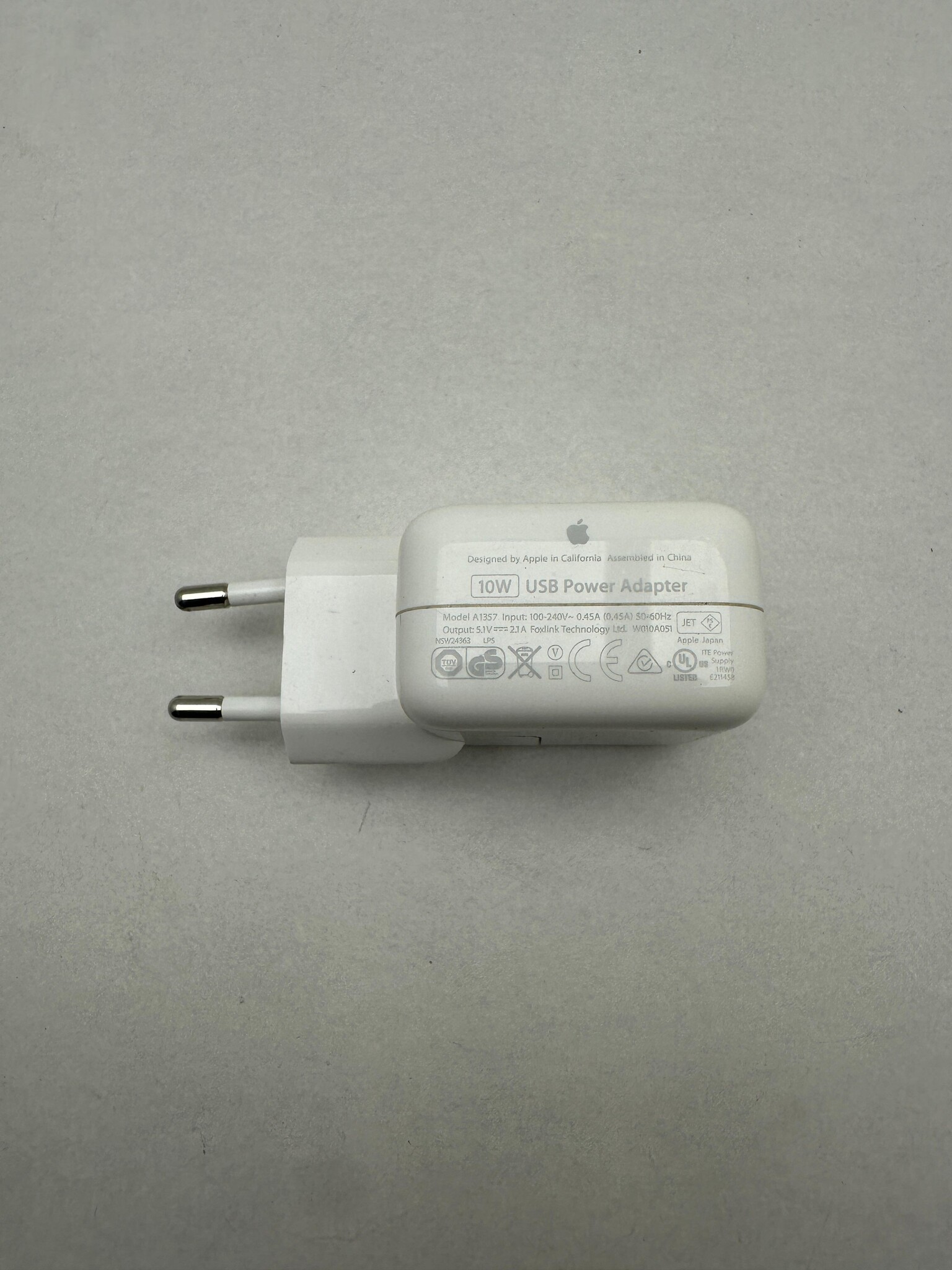 Apple USB Adapter 10W - Second Go Electro