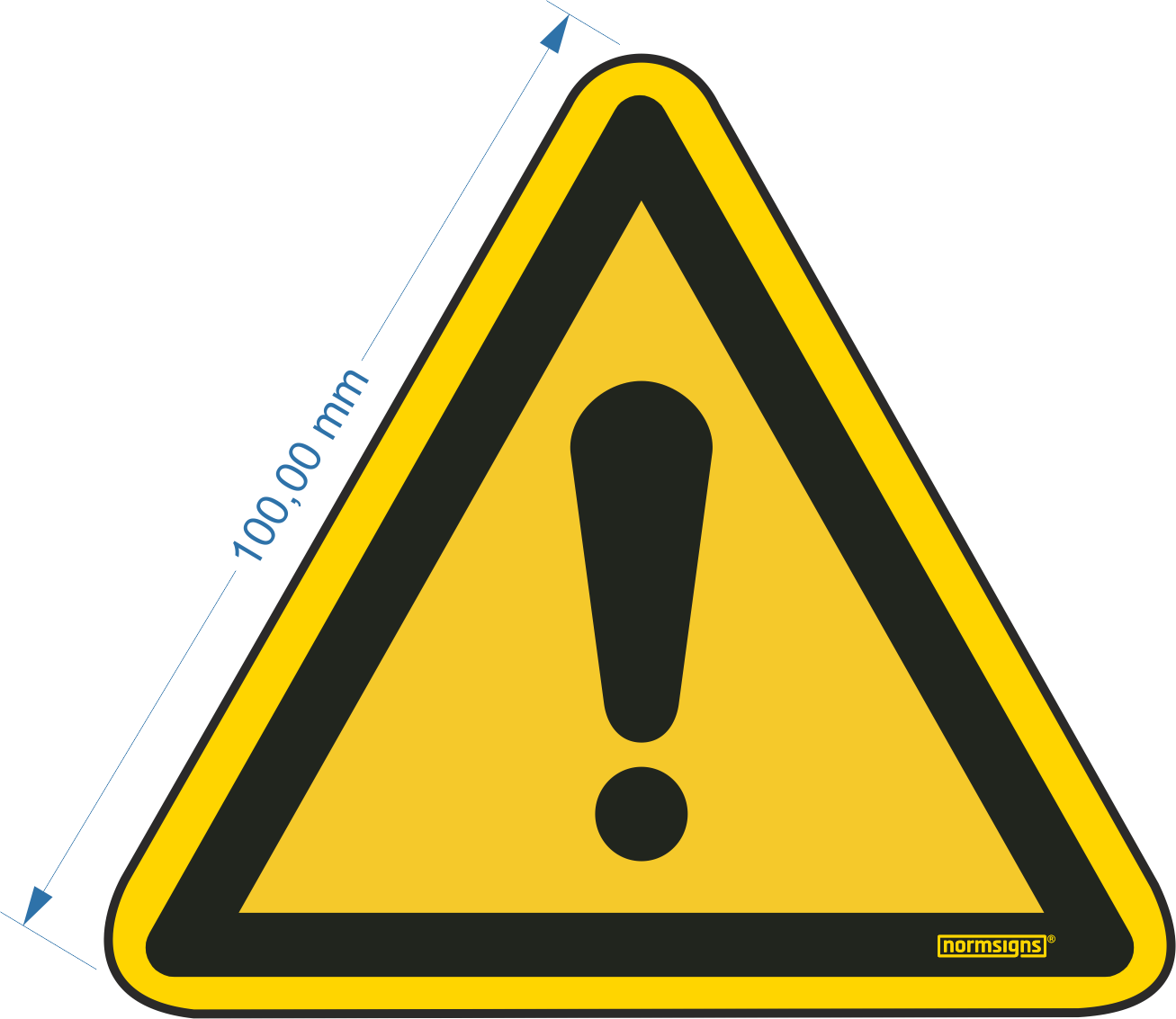 Pictogram gevaar - diverse maten en materialen - Senska - Senska