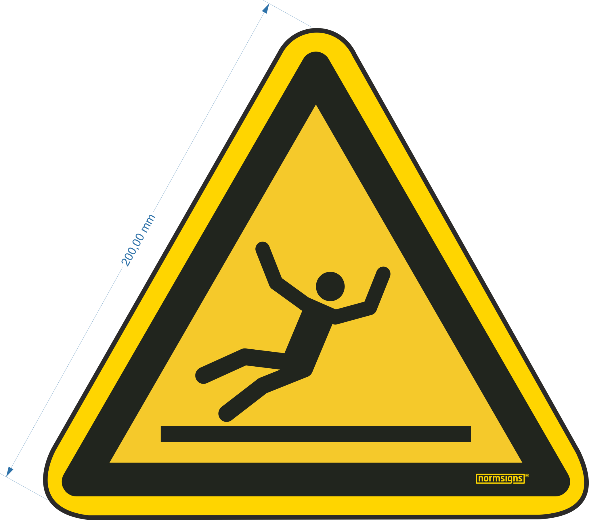 Pictogram for slip hazard - Senska - Senska