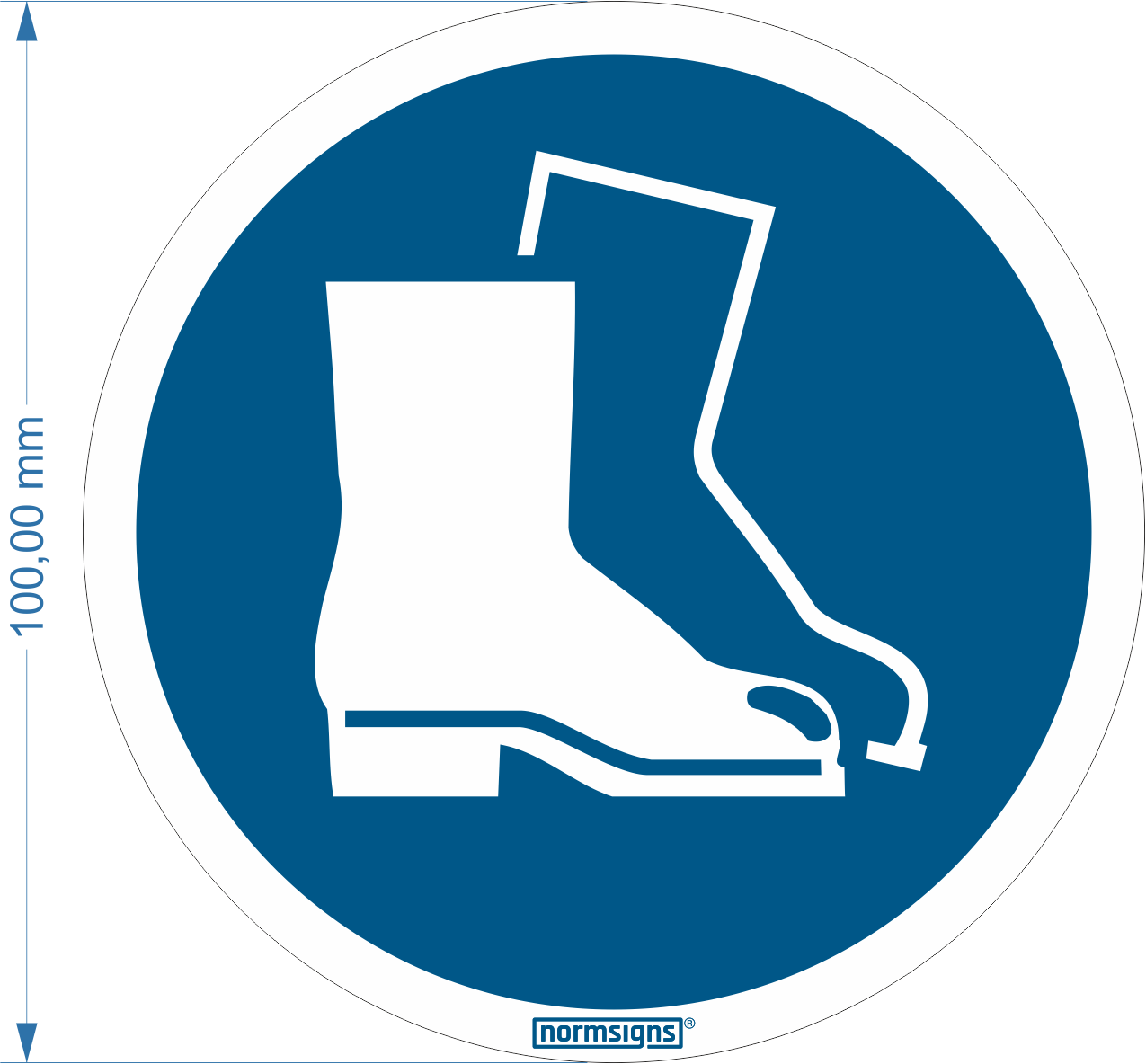 Pictogramme chaussures de sécurité obligatoires - différentes tailles ...