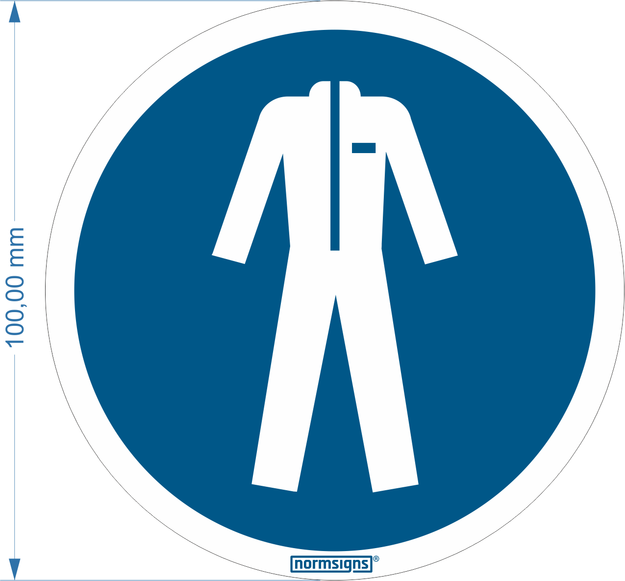 Pictograma obligatorio usar ropa de seguridad - varios tamaños - Senska