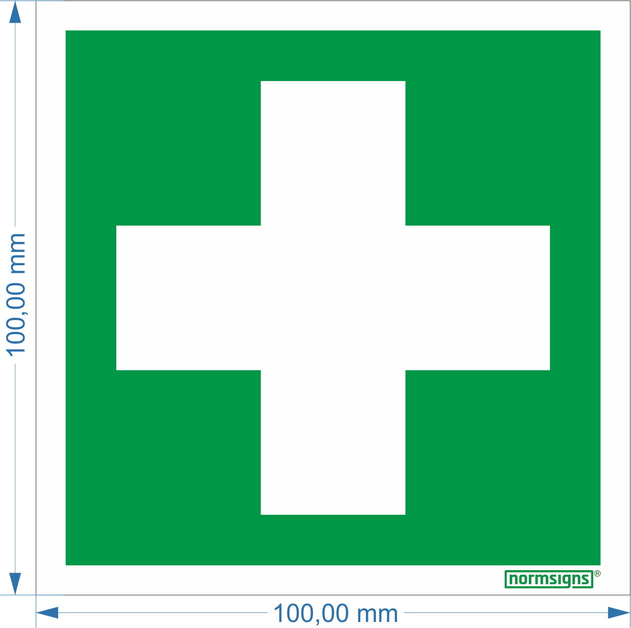 Pictogramme premiers secours - différentes tailles et matériaux - Senska
