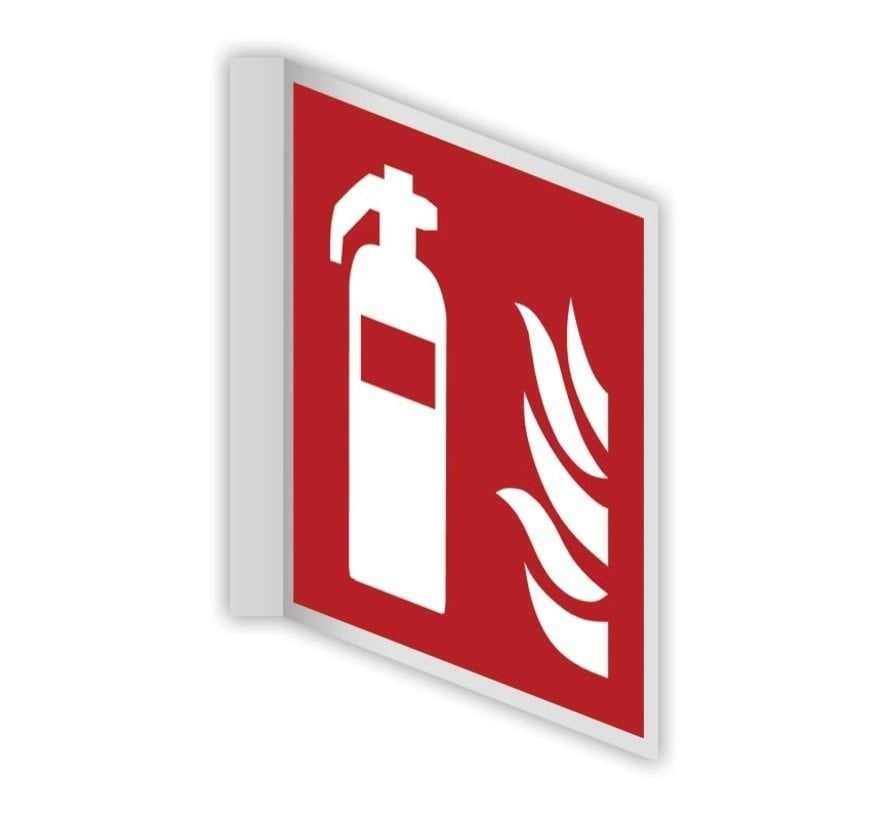 Fire extinguisher pictogram at right angle - various sizes - Senska ...