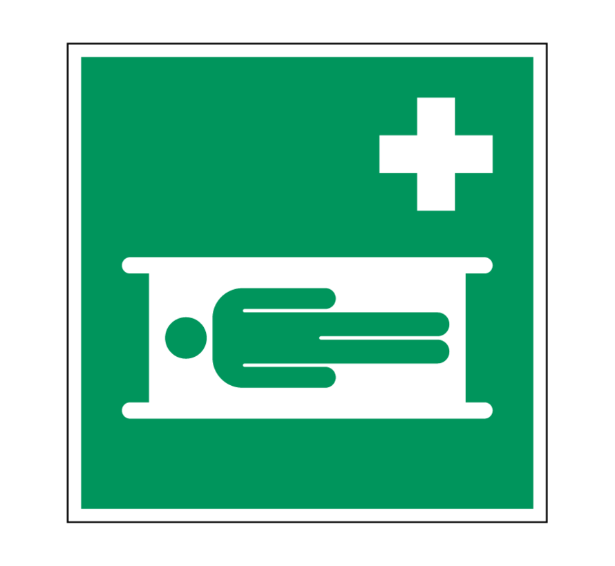 Stretcher pictogram - available in various sizes and materials - Senska