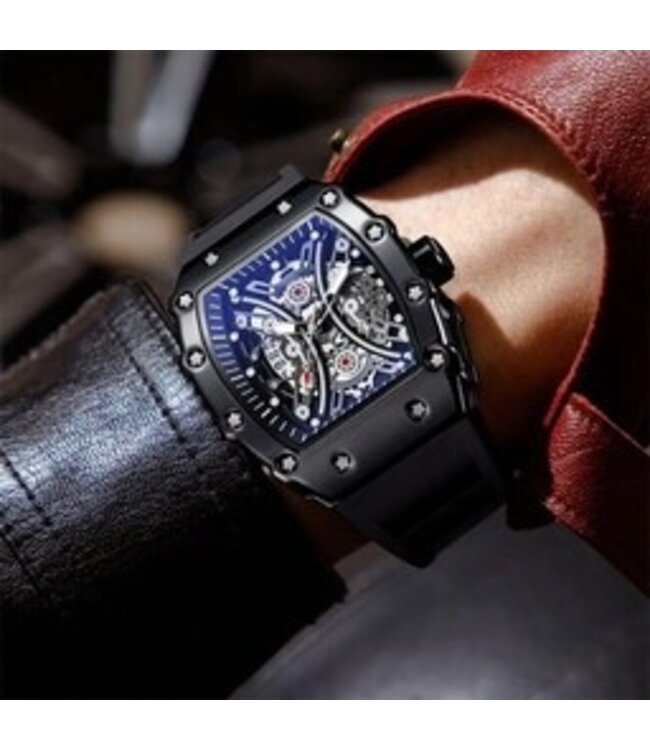 Heren Skelet Dial Rosé - Mpariz Arganolie