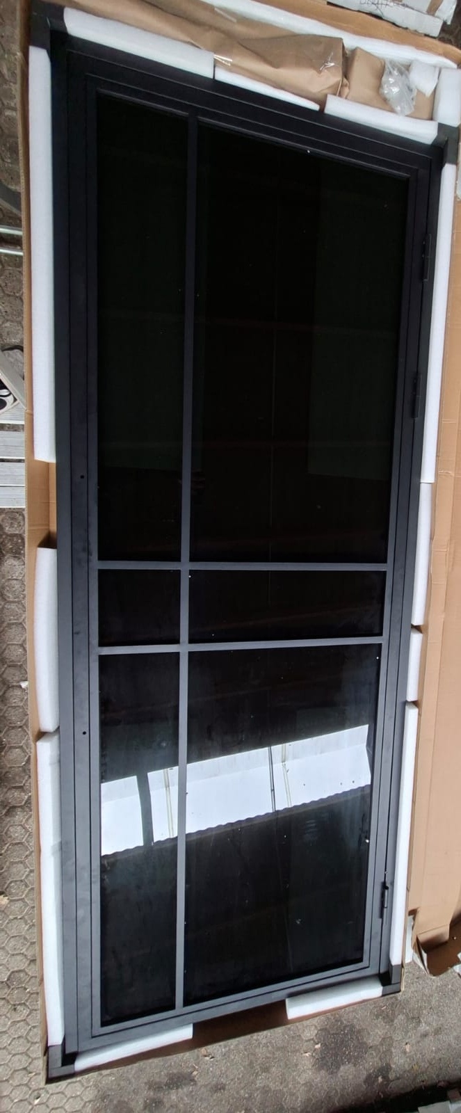 Stalen Binnendeur - 6 Vlaks - Rook glas - Luxe design - DegelijkeDeuren.nl