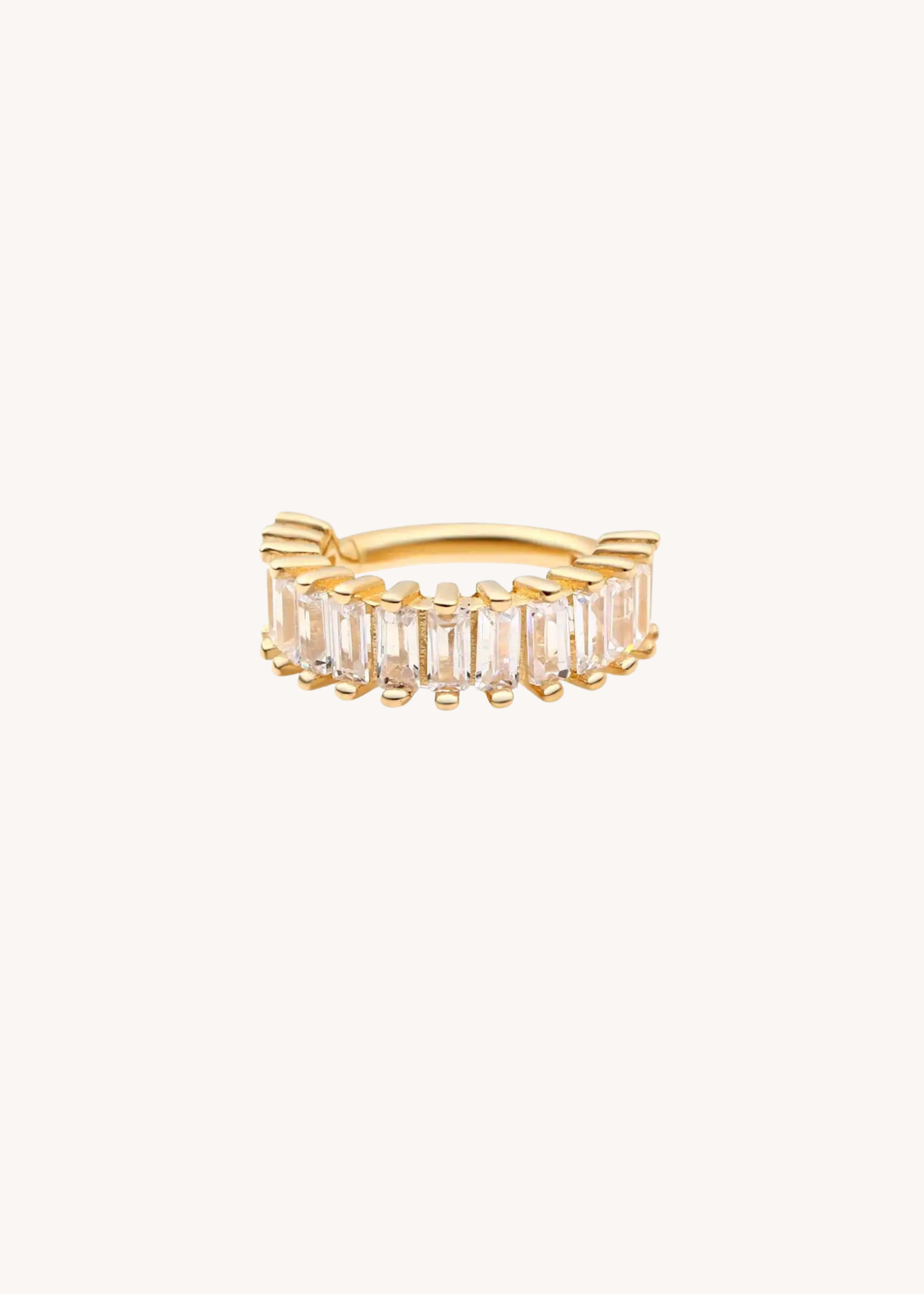 14K Solid Gold CZ Click Ring St. Tropez - Dear Diary Tattoo