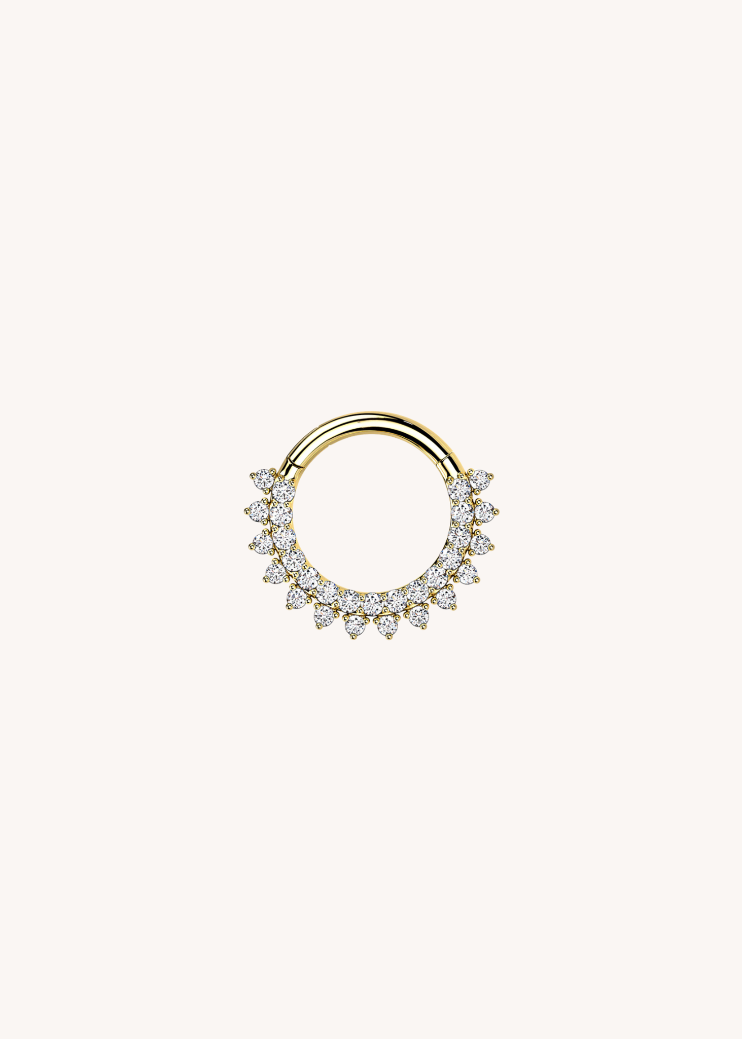 14k Solid Gold Click Ring Princess - Dear Diary Tattoo