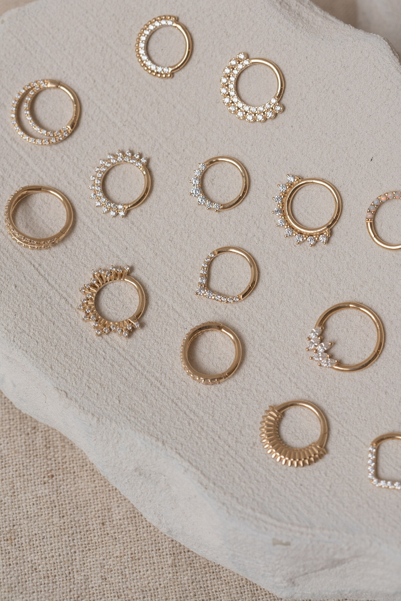 14k Solid Gold Click Ring Princess - Dear Diary Tattoo