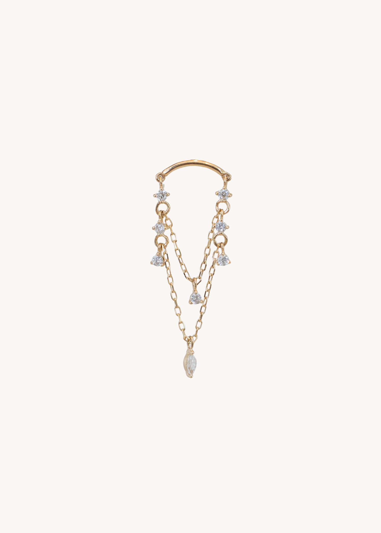 Dear Diary | Overdressed Hidden Helix Piercing 14K - Dear Diary Tattoo