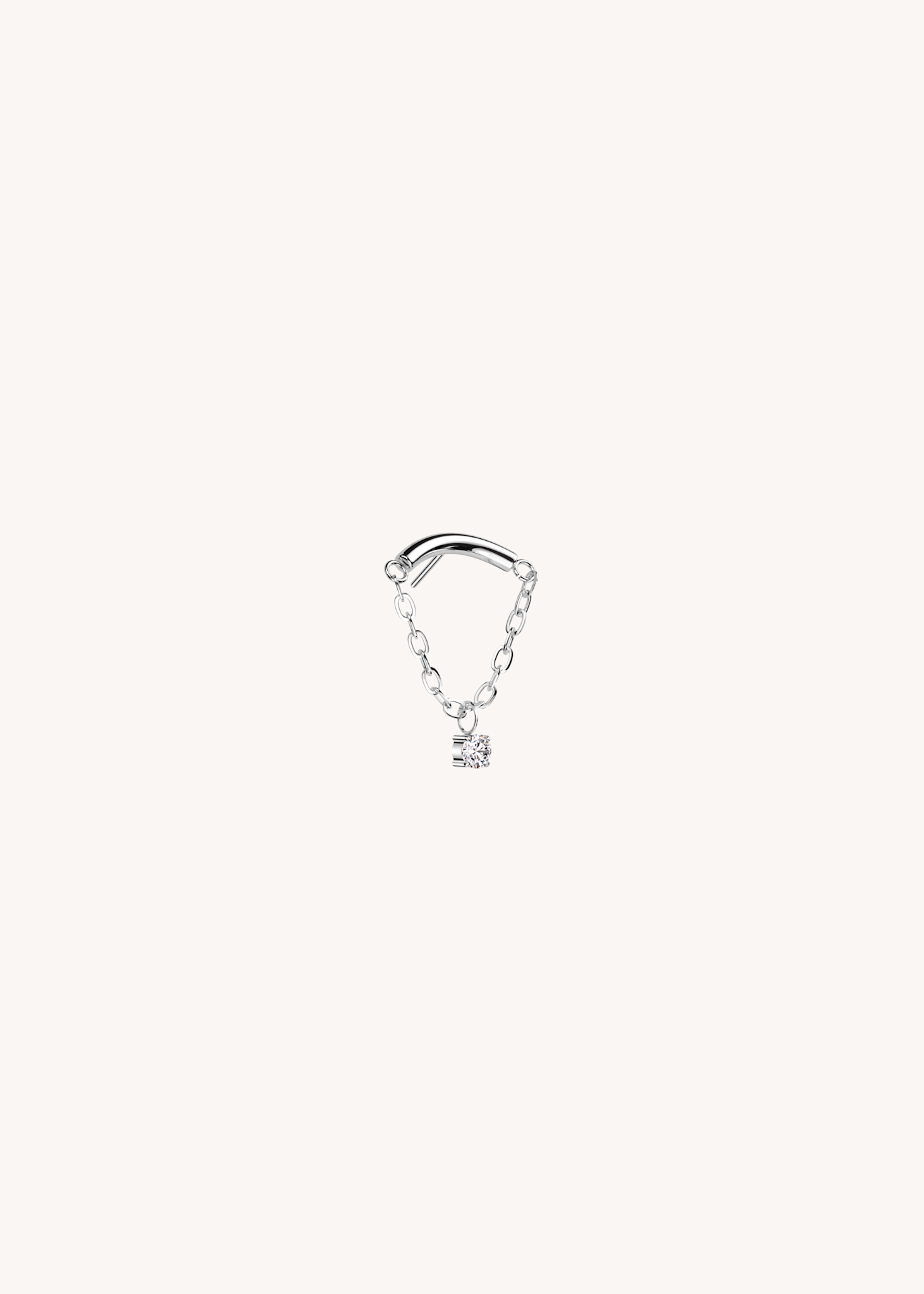 Dear Diary Tattoo | Single Gem Hidden Helix Piercing Titanium - Dear ...