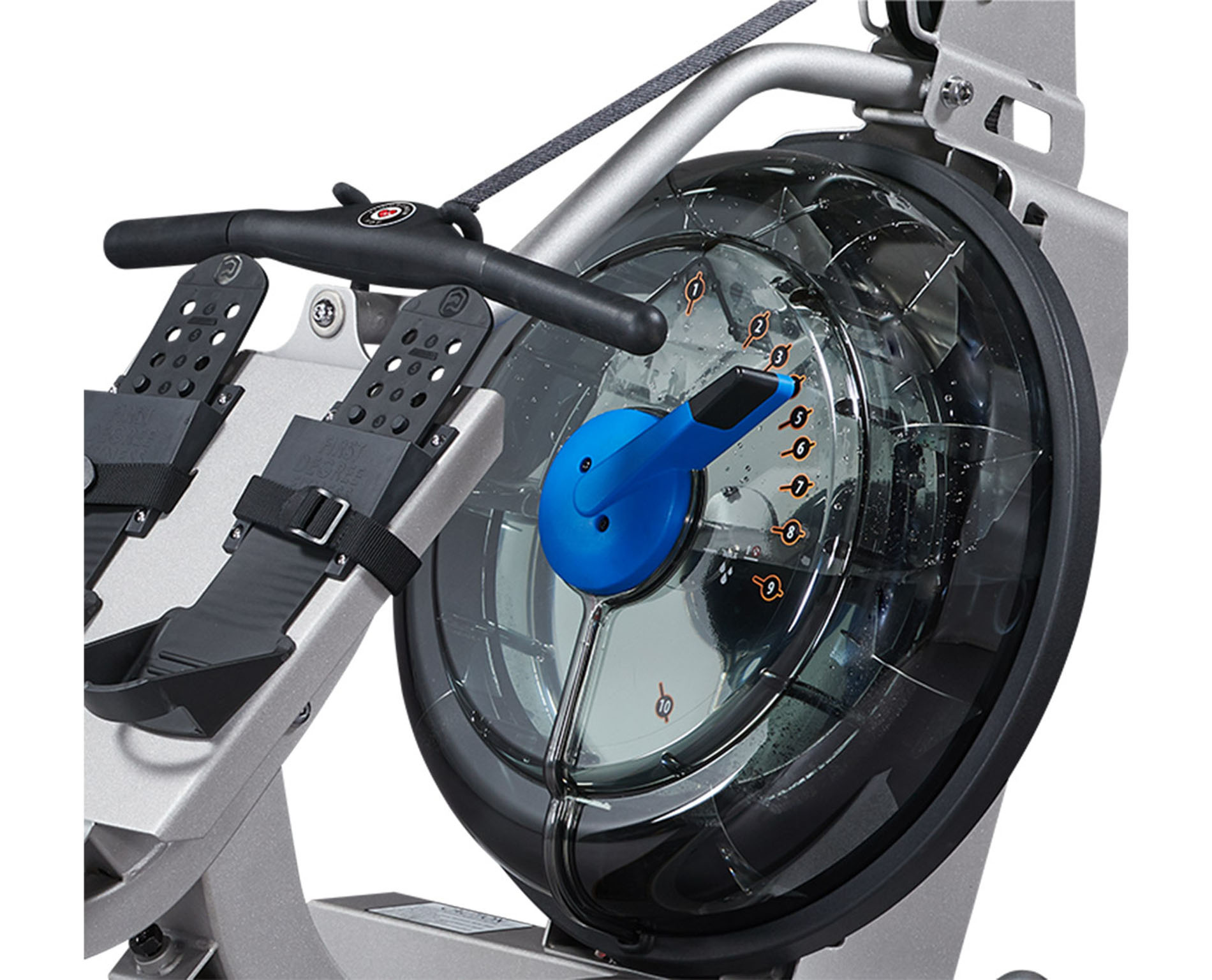 Fluid Rower Evolution E350 - Rowing Machine - 10 Resistance Levels - Fluid