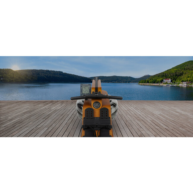 Fluid Rower EU-ROW 3 - Rowing Machine with 5 Resistance Levels - Fluid