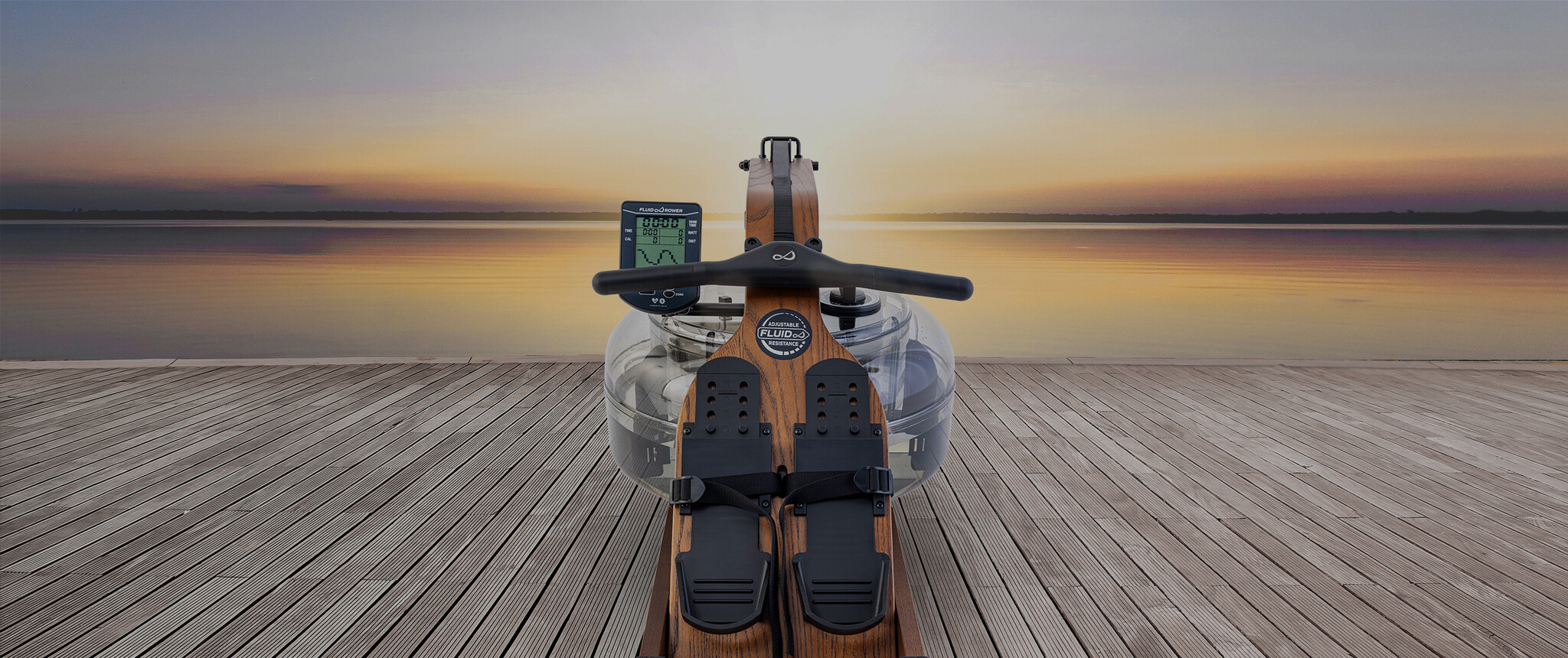 Fluid Rower Viking 3 XL - Rowing machine with 10 resistance levels - Fluid