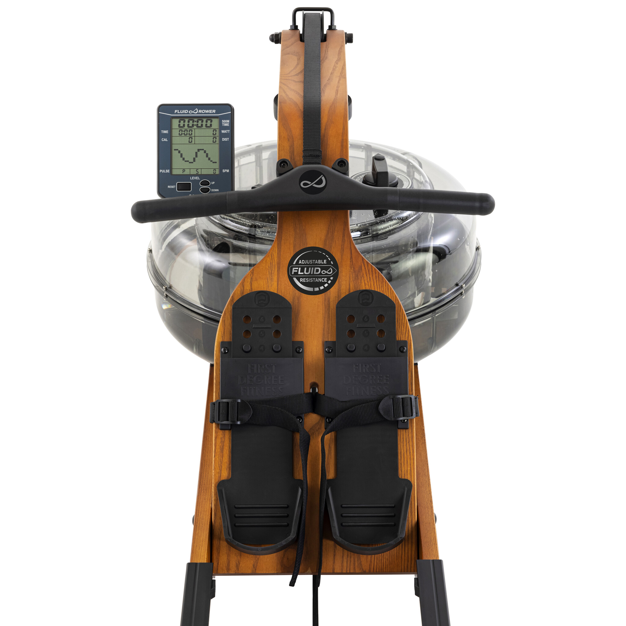 Fluid Rower Viking Pro XL Rowing Machine with 10 Resistance Levels - Fluid