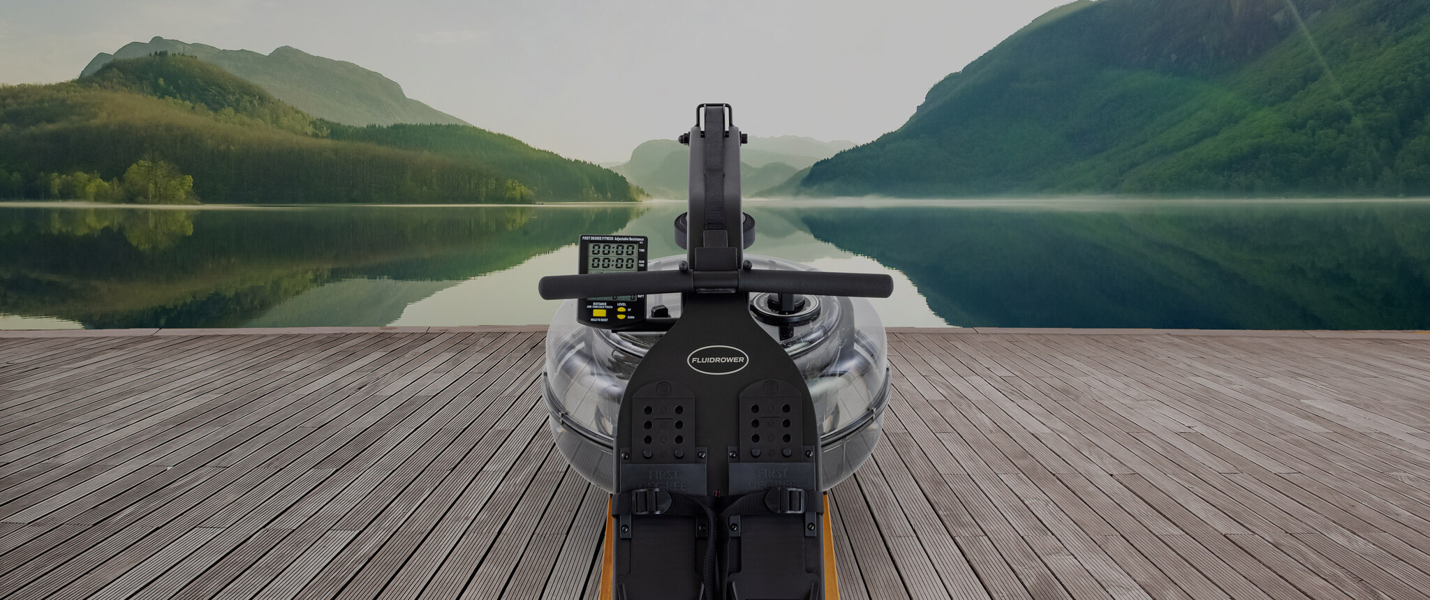 Fluid Rower Apollo Plus - Foldable Rowing Machine - Fluid