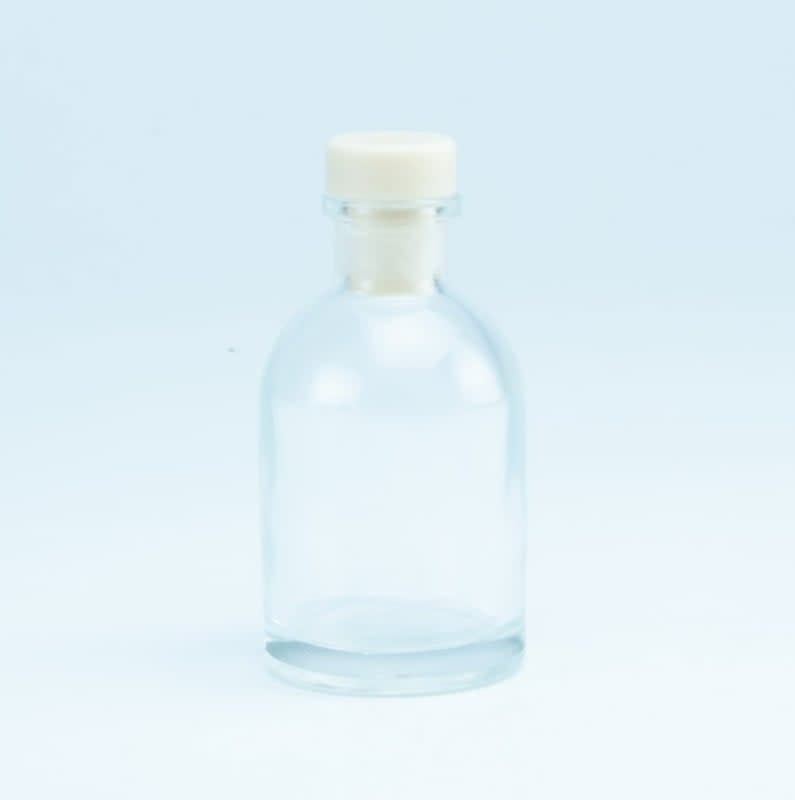 Luxe fles Transparant - Naturel Dop / 250ml LARGE - Feeërieke