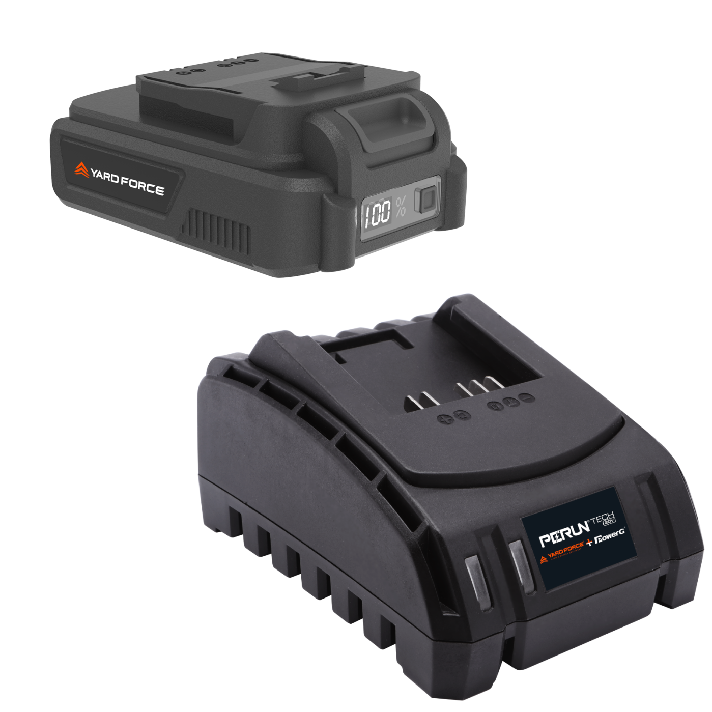 Yardforce accu 2.0Ah 20v plus lader - Mow-Robotics