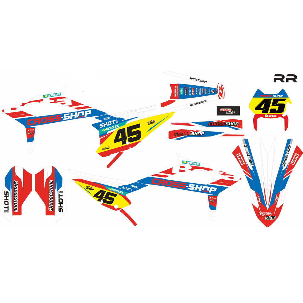 Decal Kit Beta RR 2022->.... / RX 2024->.... "RED" - CROSS-SHOP.com ...